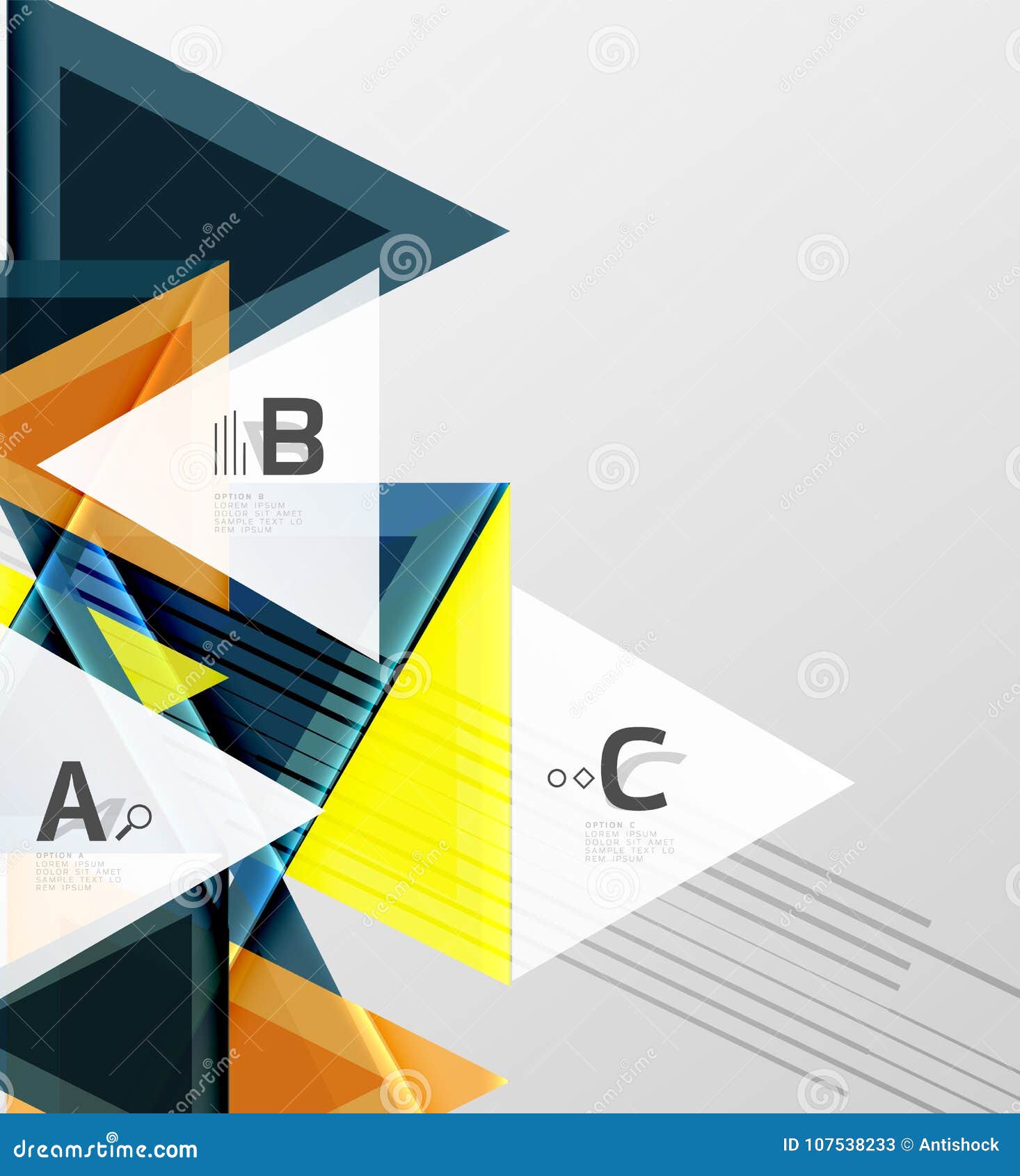 Color Triangles Background Design Stock Vector - Illustration of ...