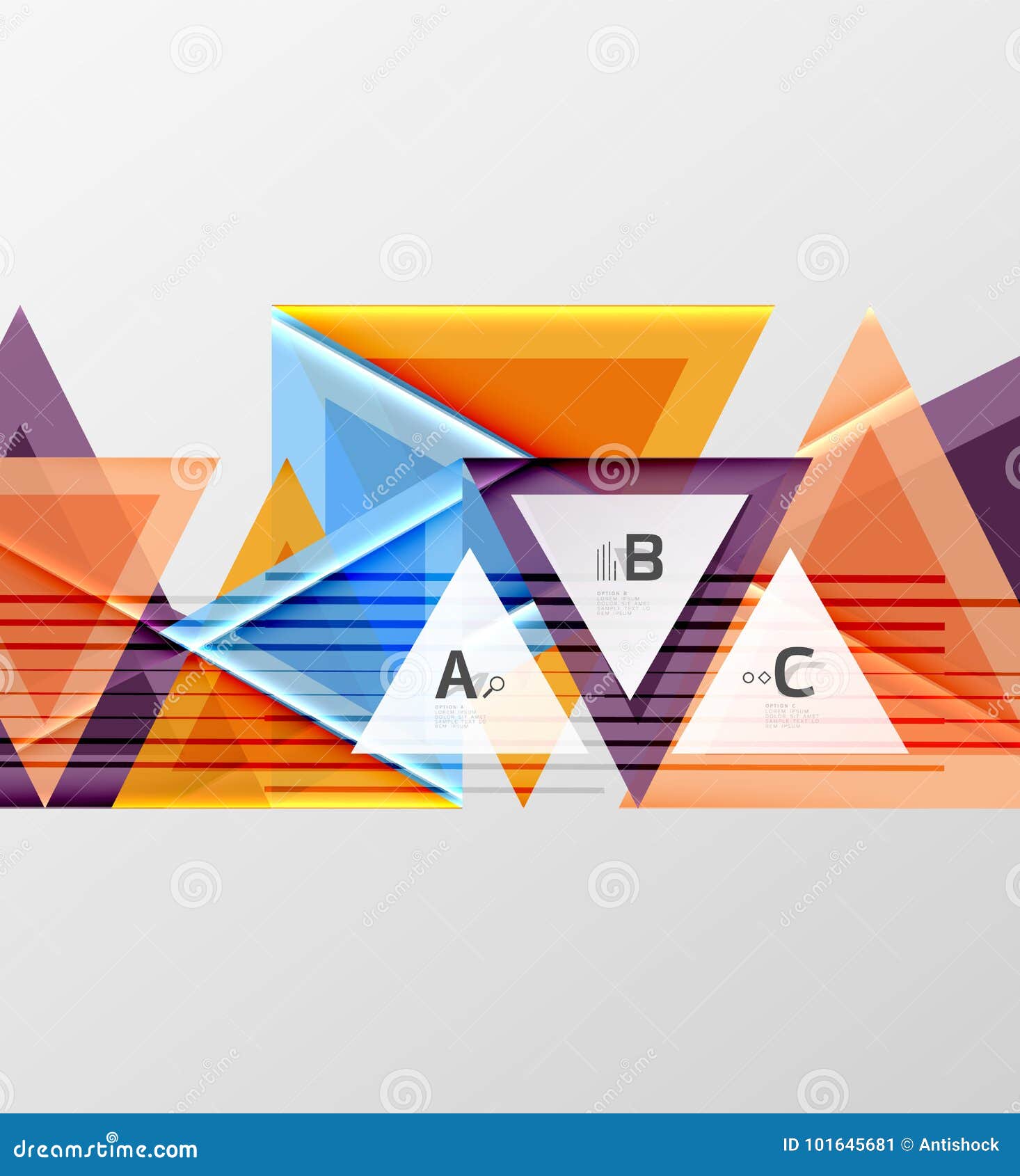 Color Triangles Background Design Stock Vector - Illustration of ...