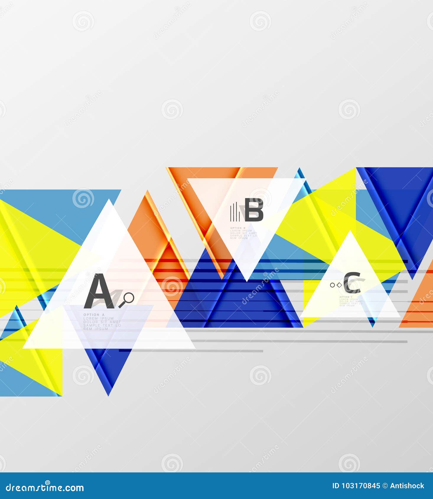 Color Triangles Background Design Stock Vector - Illustration of hitech ...