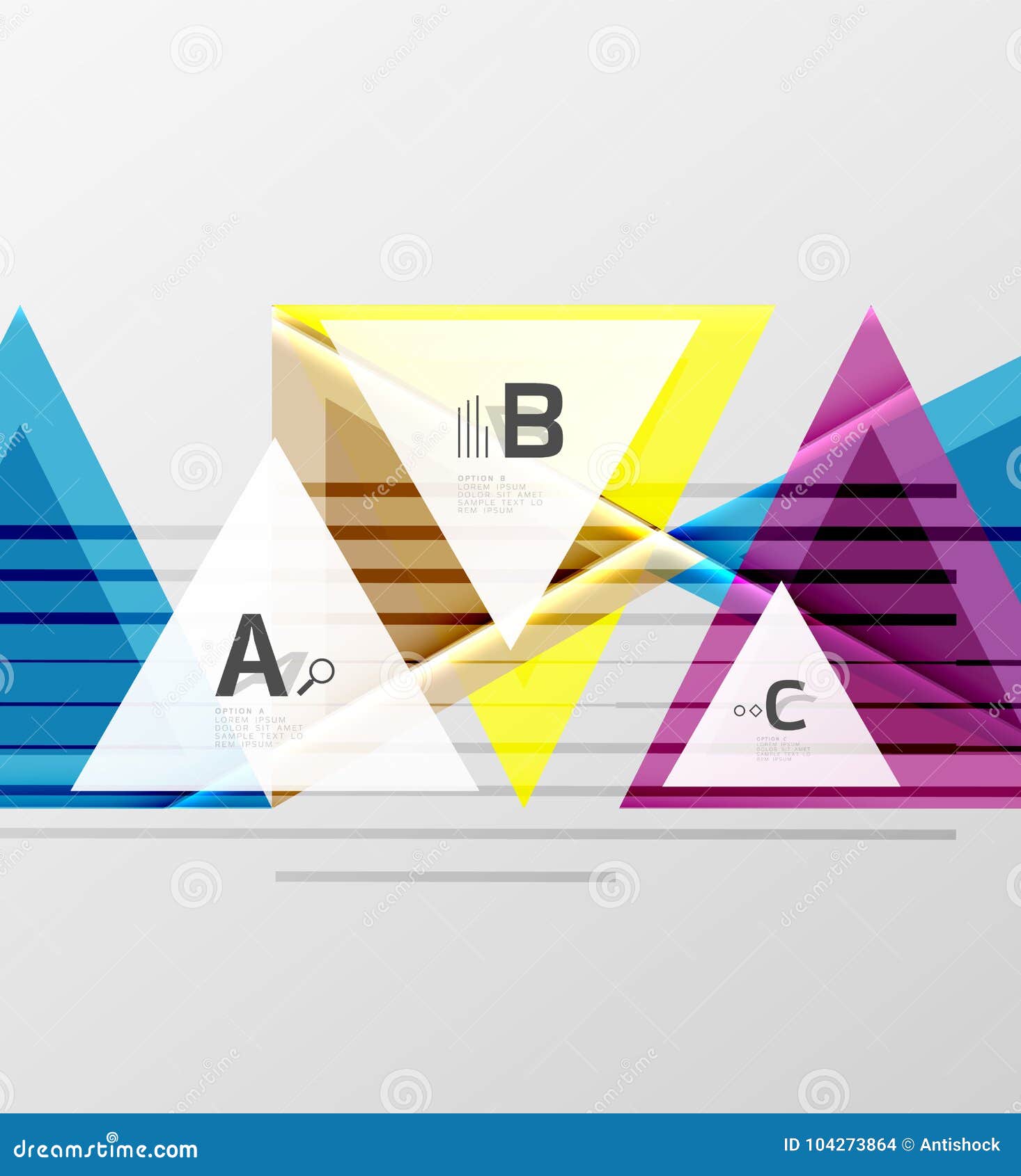 Color Triangles Background Design Stock Vector - Illustration of ...