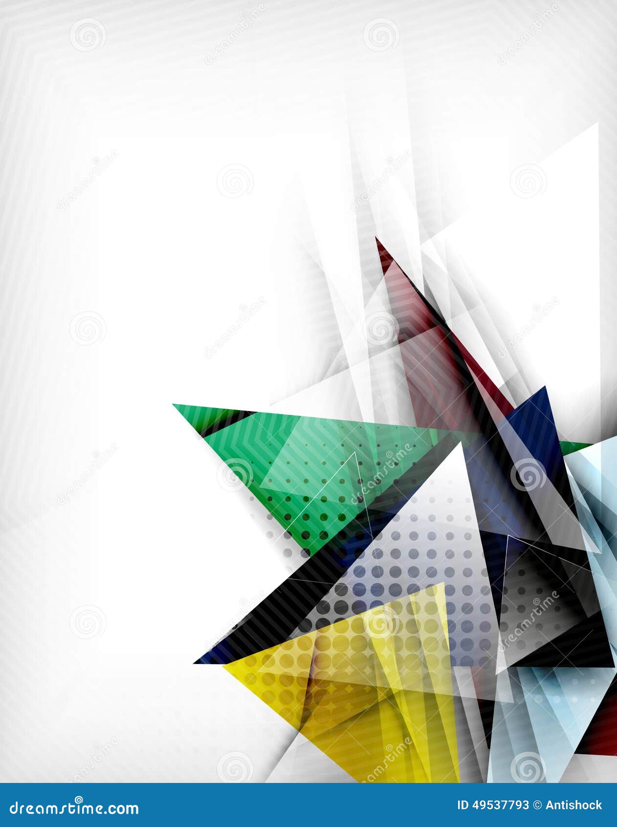 Color Triangles, Unusual Abstract Background Stock Vector ...