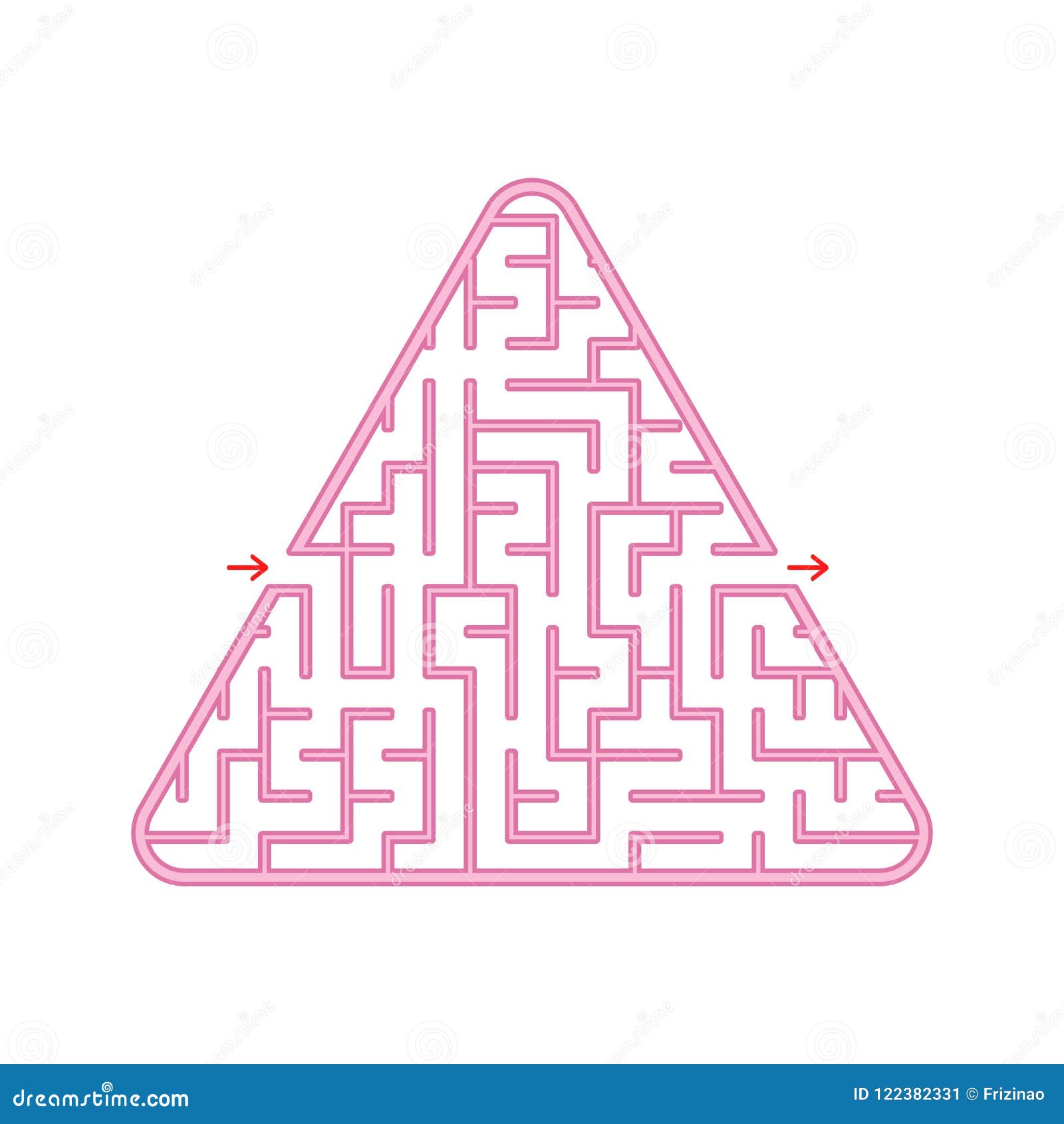 Color Triangular Labyrinth. an Interesting and Useful Game for Children ...