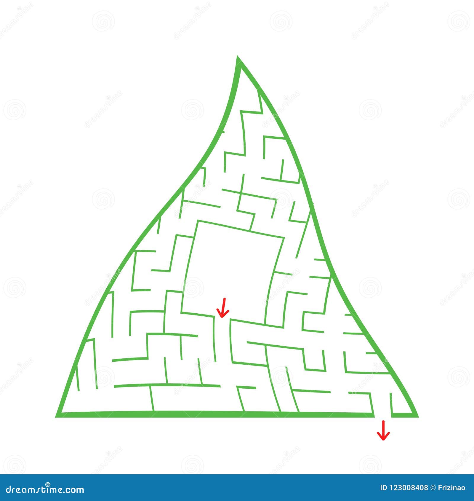 Color Triangular Labyrinth. an Interesting and Useful Game for Children ...