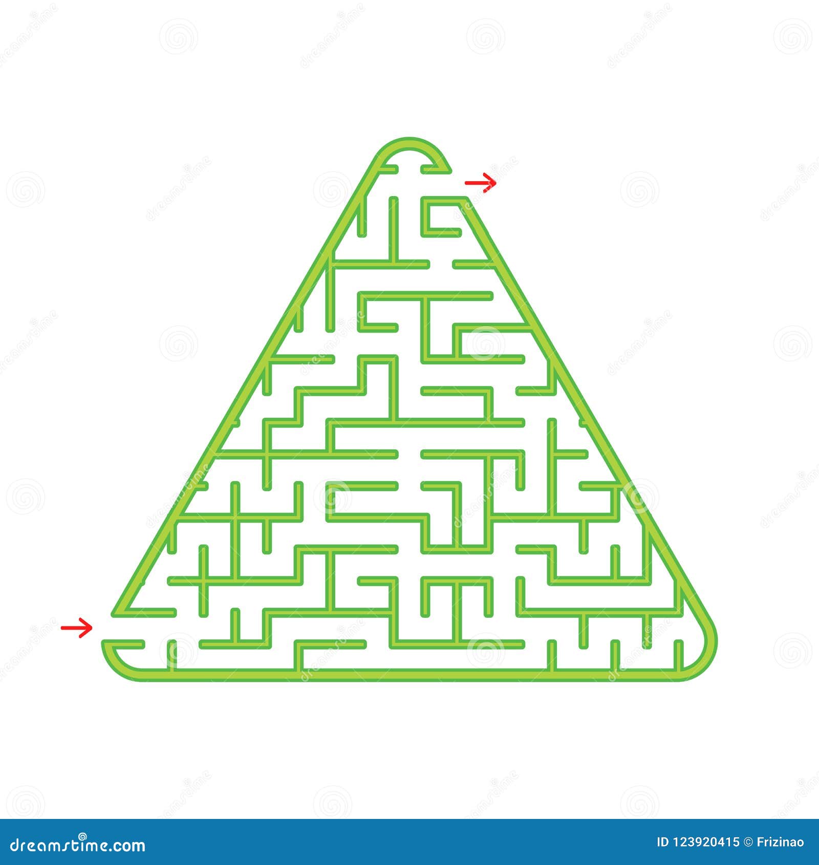 Color Triangular Labyrinth. an Interesting and Useful Game for Children ...
