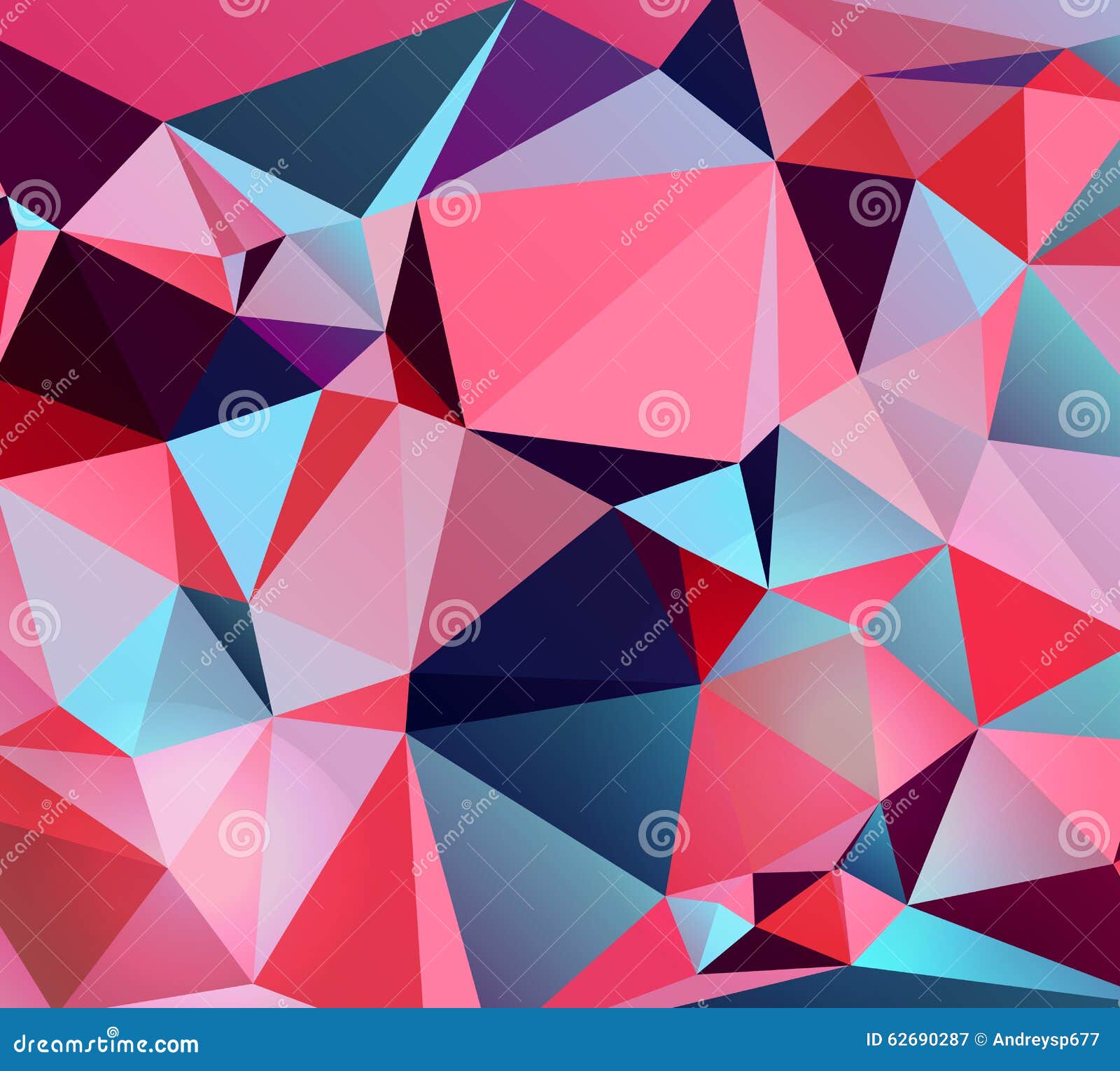 Color triangular polygons stock vector. Illustration of card - 62690287
