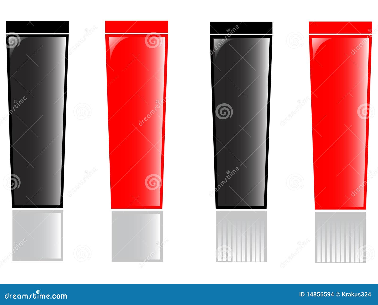 Color tubes stock illustration. Illustration of paste - 14856594