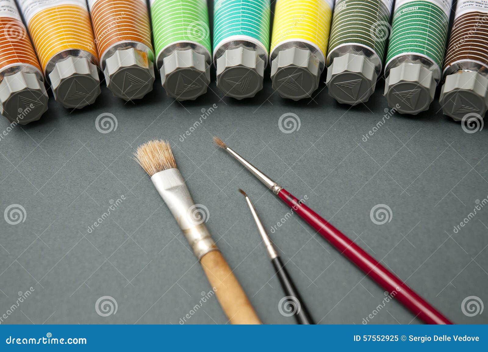 Color tubes stock image. Image of tubes, paintbrushdrawing - 57552925