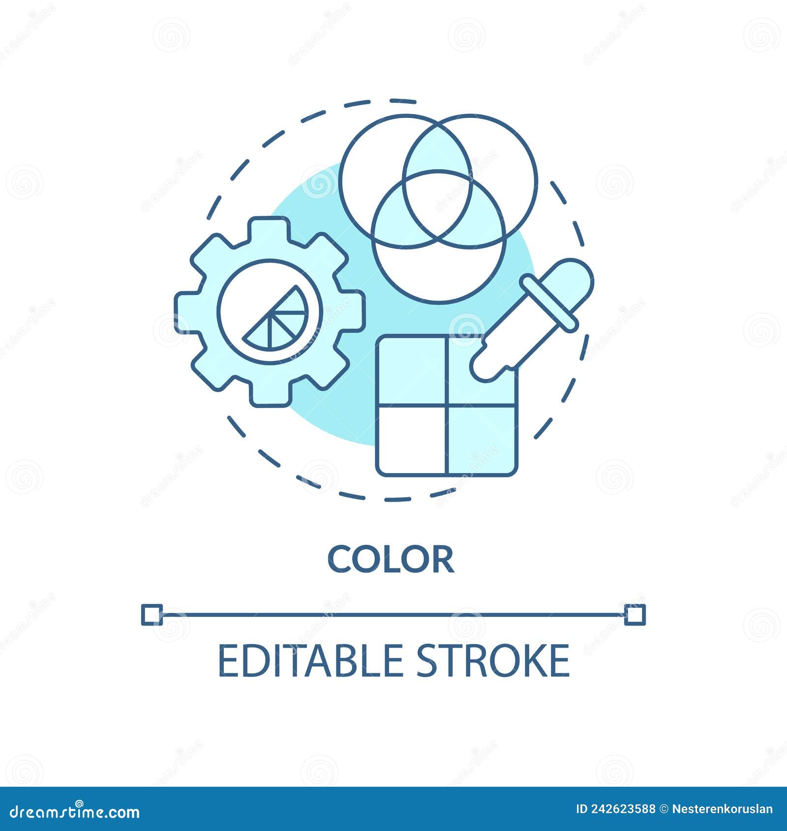 Color Turquoise Concept Icon Stock Vector - Illustration of abstract ...