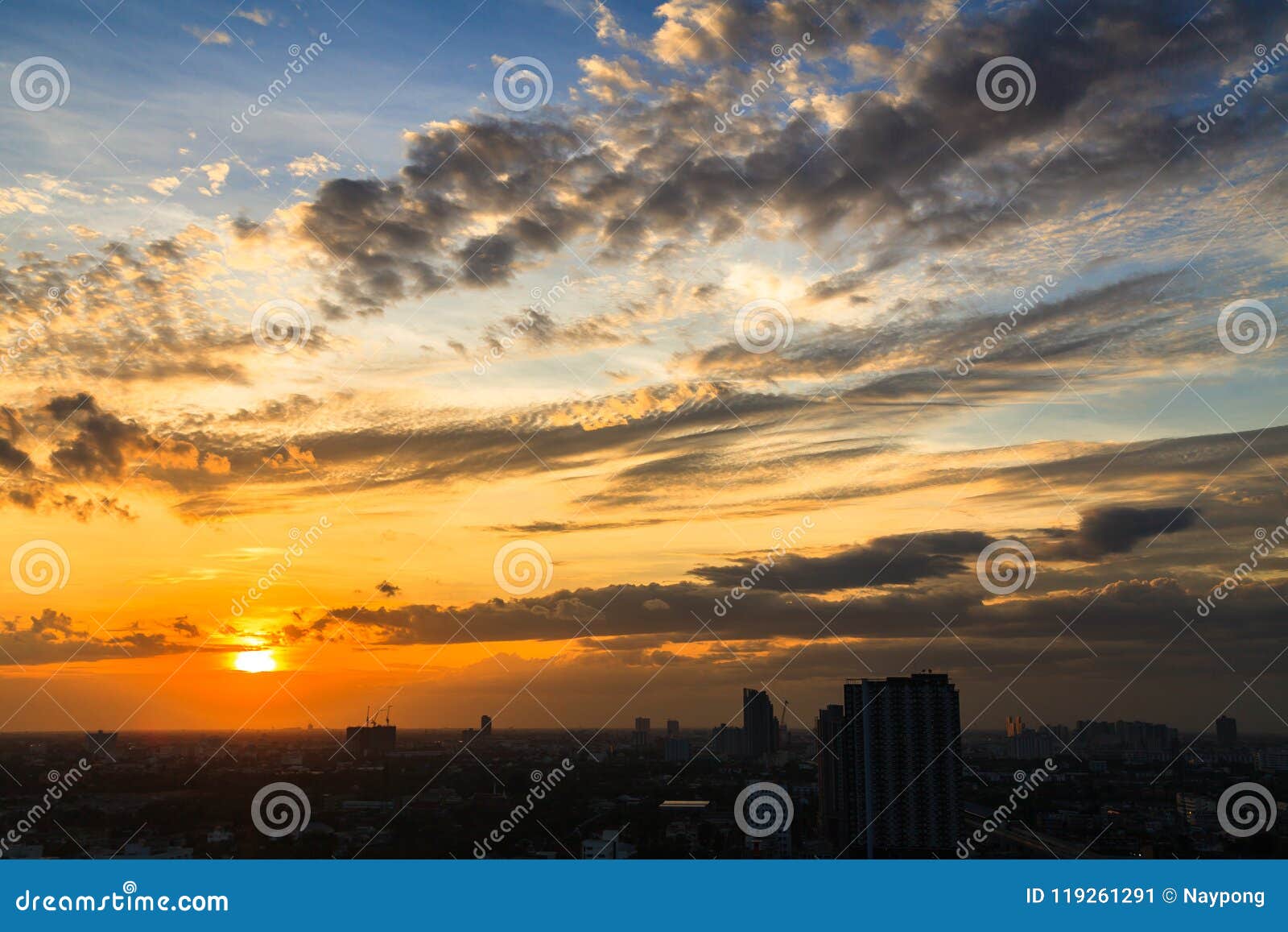 The color of twilight sky stock image. Image of colorful - 119261291