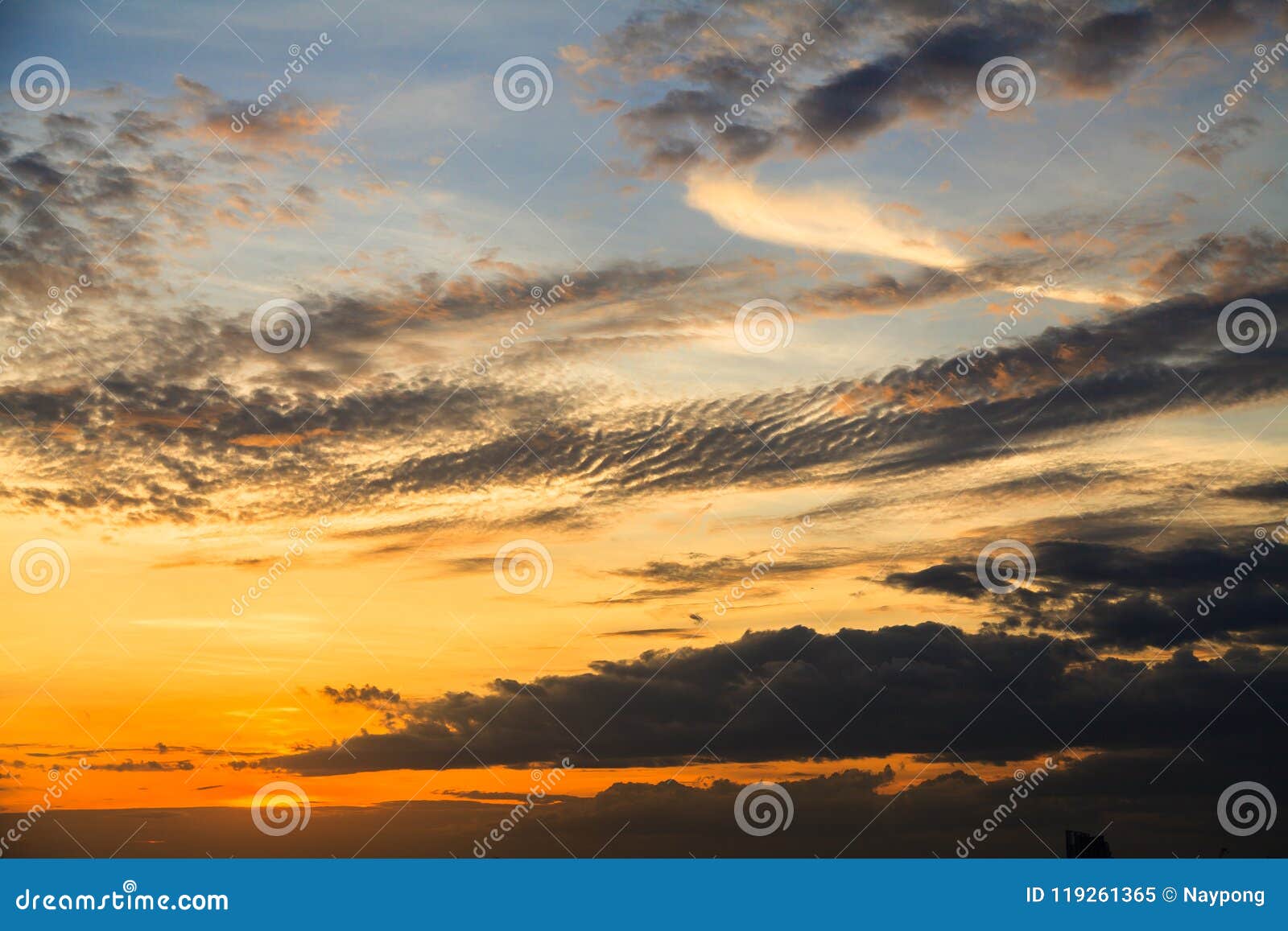 The color of twilight sky stock image. Image of cloud - 119261365