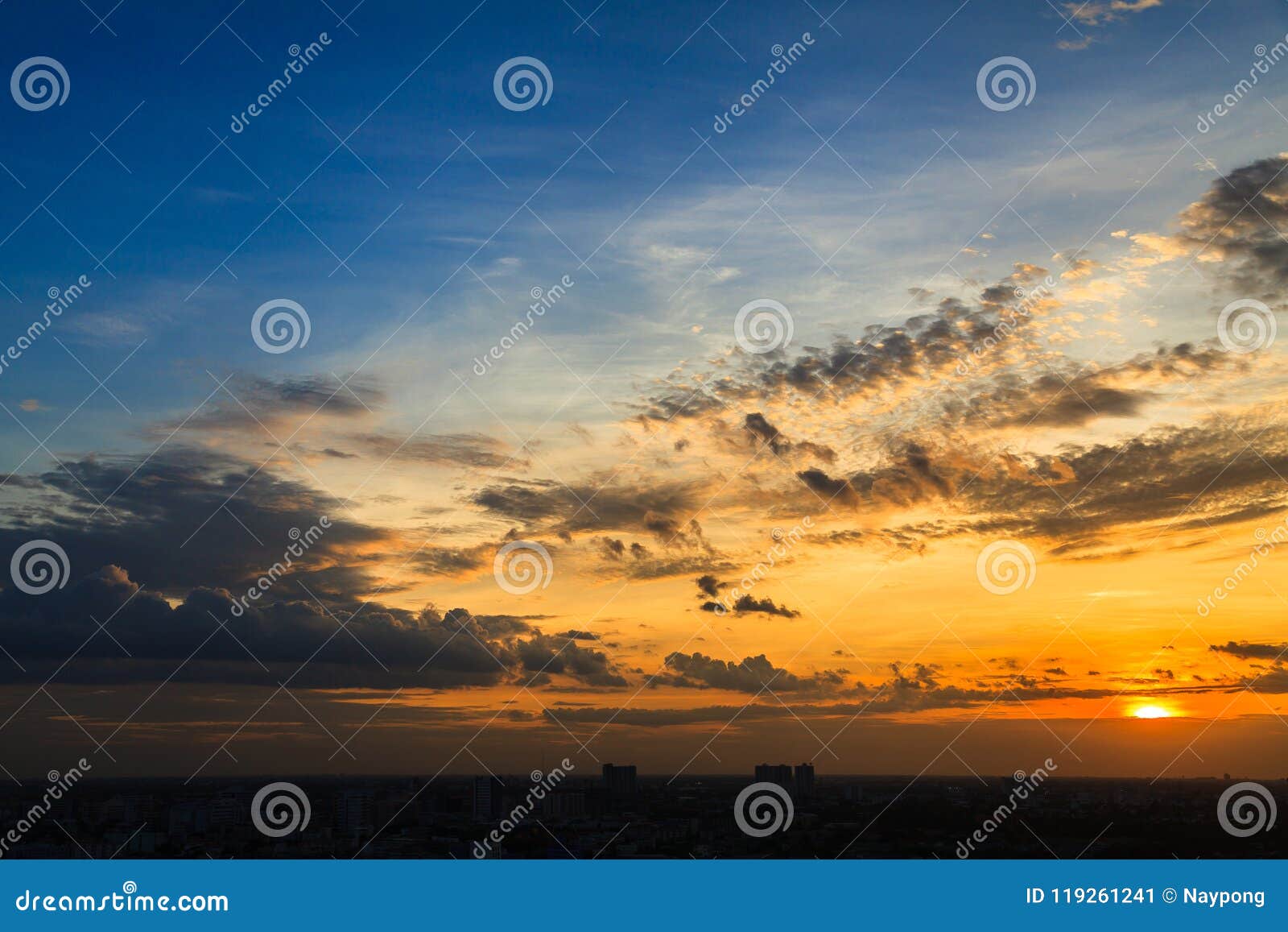 The color of twilight sky stock image. Image of nature - 119261241