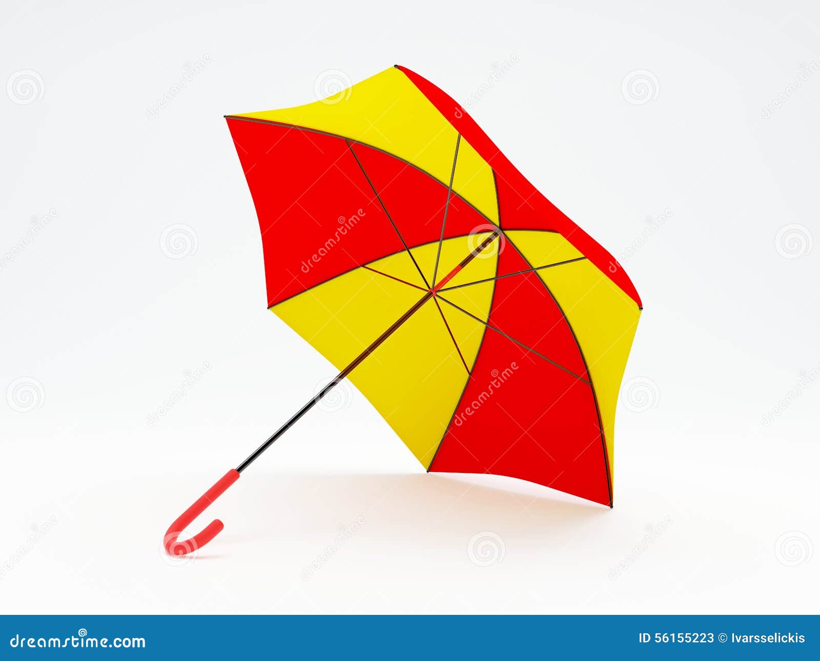 Color The Umbrella Drawing Illustration. Coloring Book For Kids ...