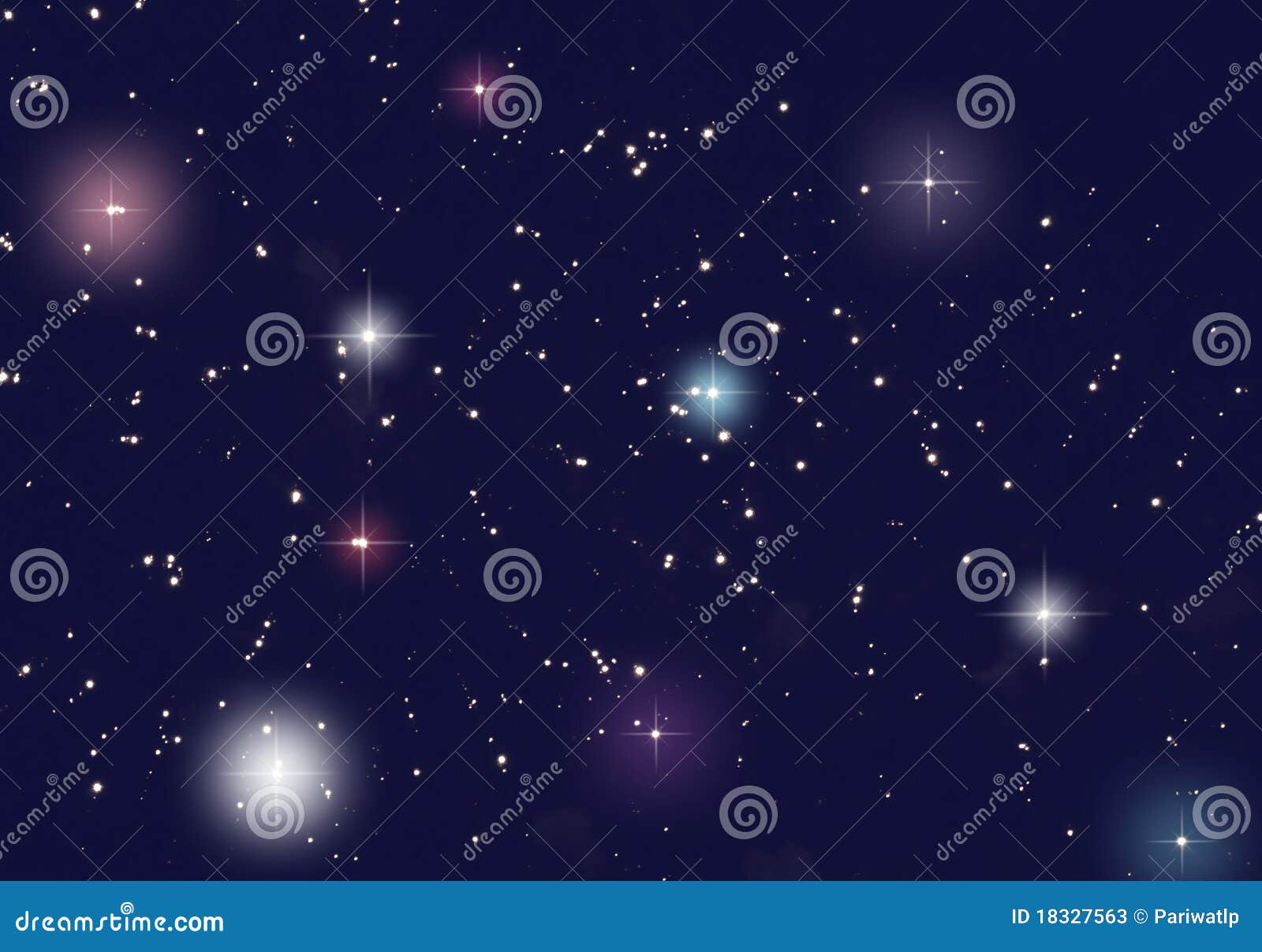Color of the Universe Filled with Stars Stock Image - Image of night ...