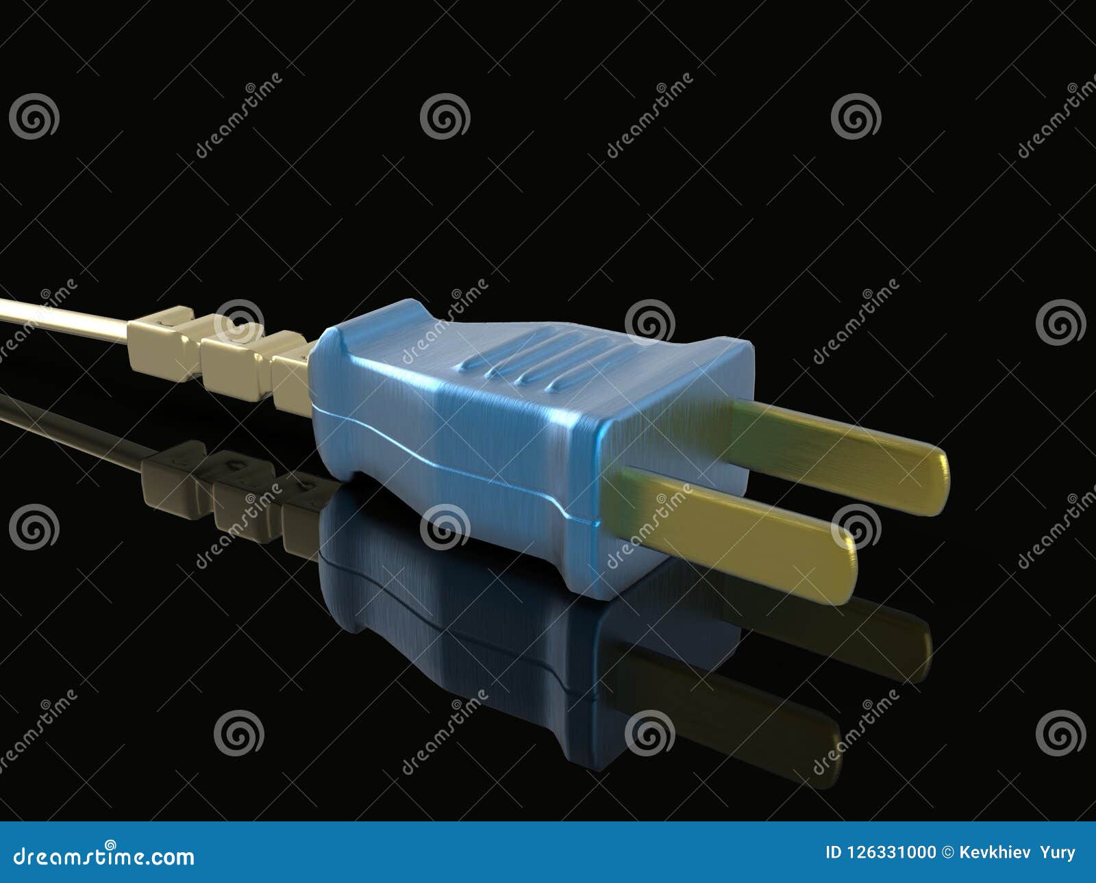 Color US style plug stock illustration. Illustration of graphic - 126331000