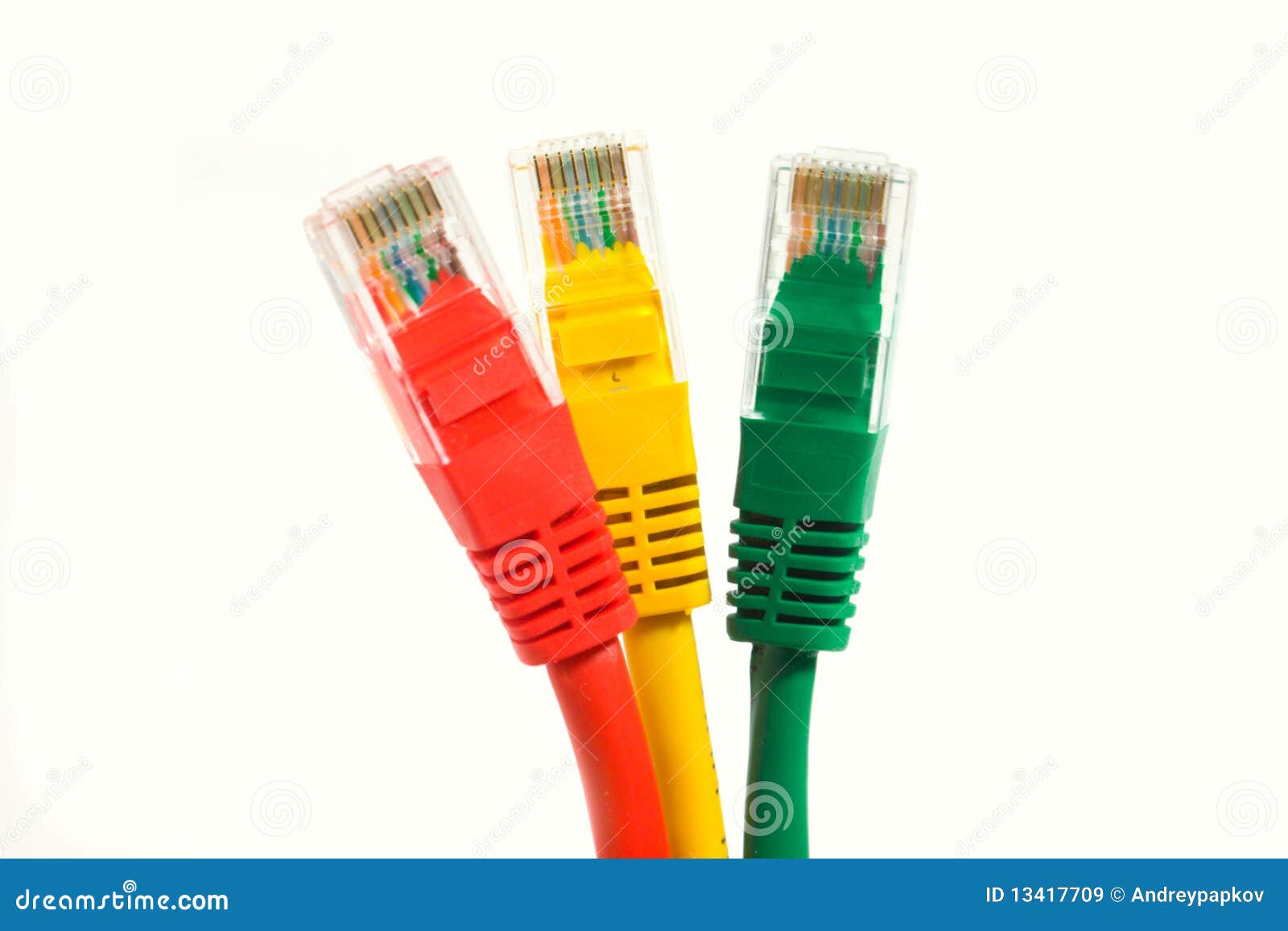Color UTP cables stock image. Image of internet, cord - 13417709