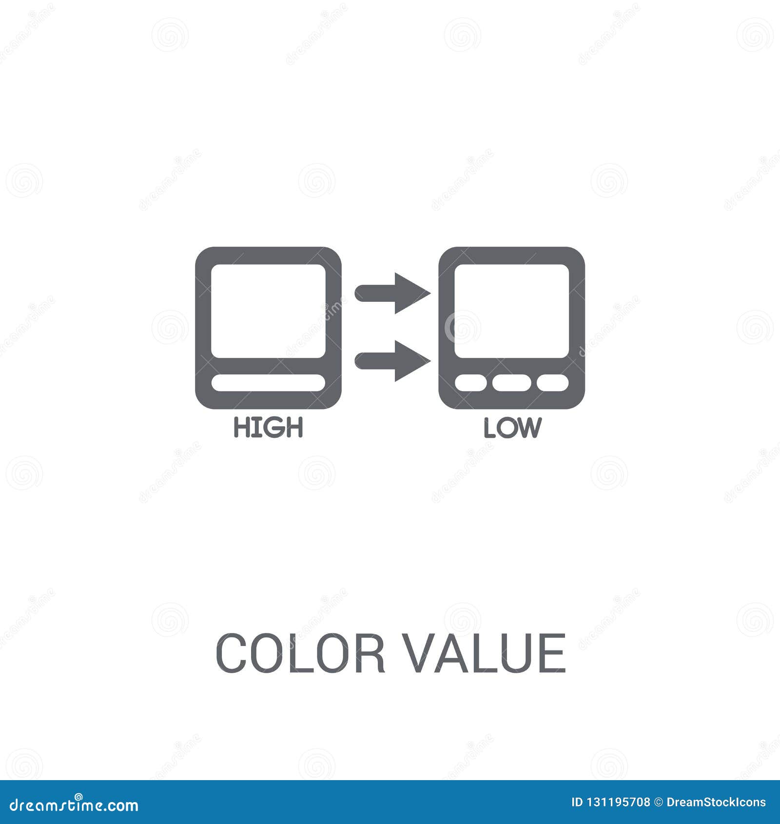 Color Value Icon. Trendy Color Value Logo Concept on White Background ... Color Value Icon. Trendy Color Value Logo Concept on White Background ...