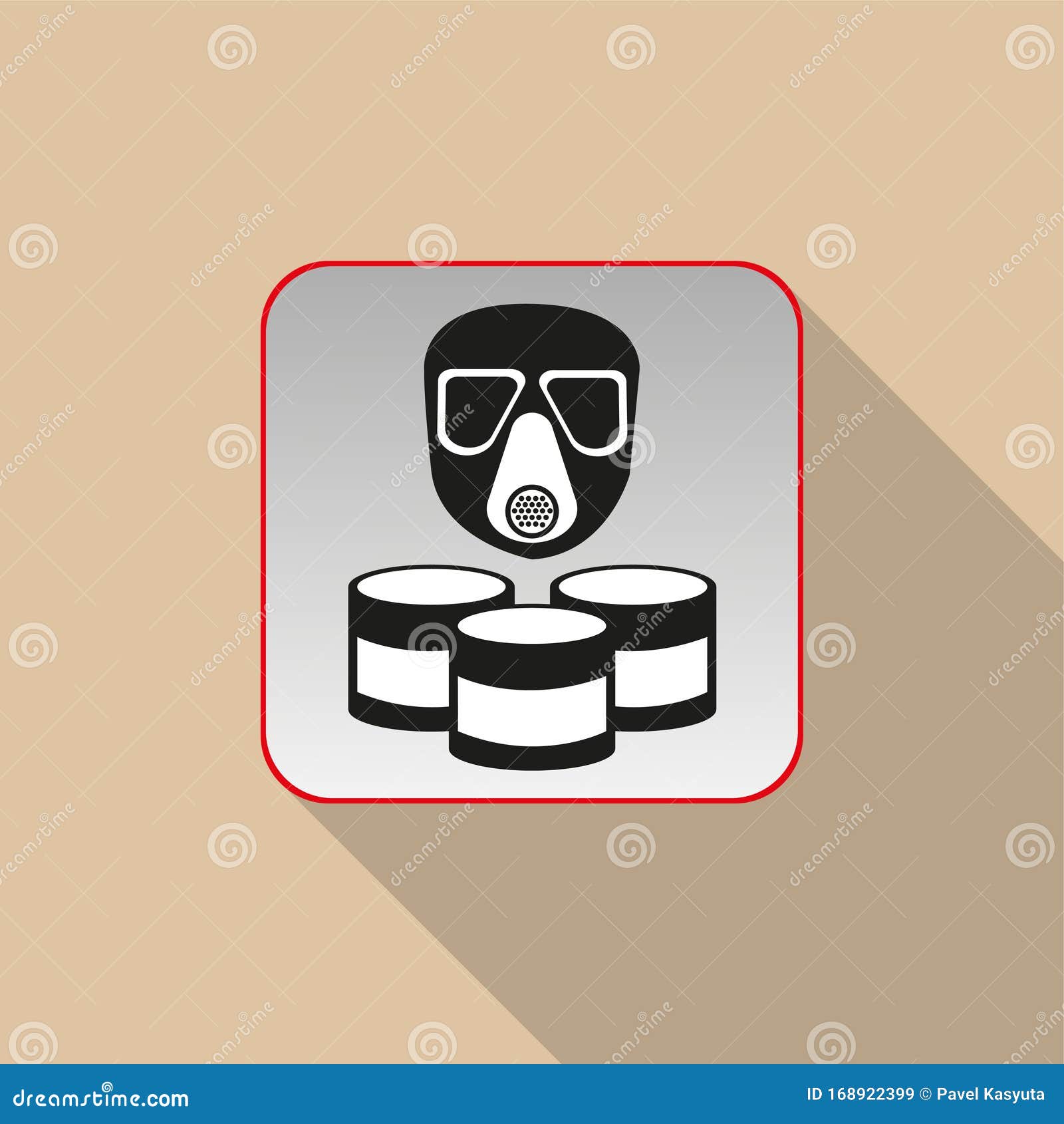 Toxic Materials. Conditional Sign. Vector Icon. Stock Vector ...