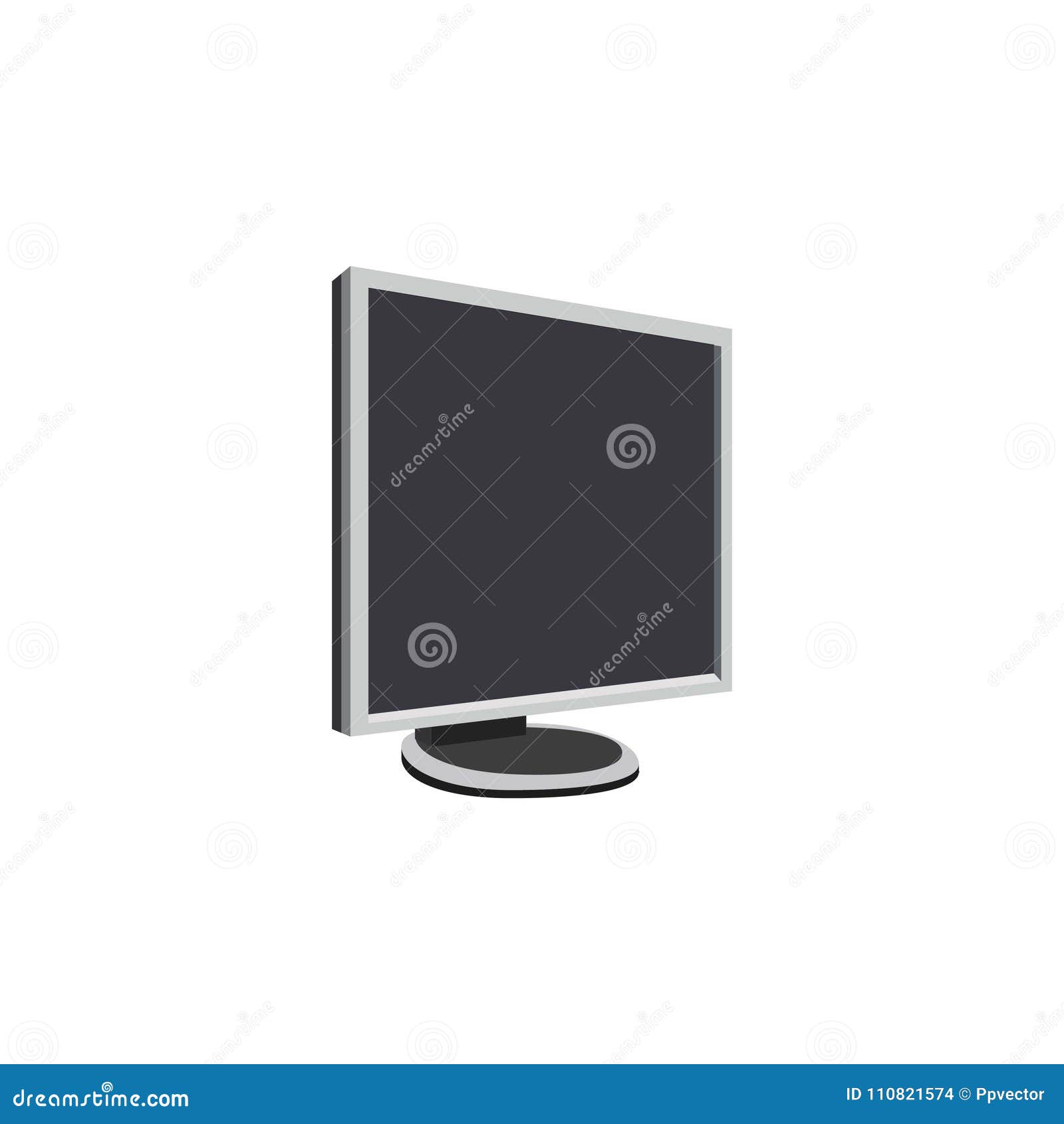 Vector Image. Computer, Monitor Stock Vector - Illustration of ...