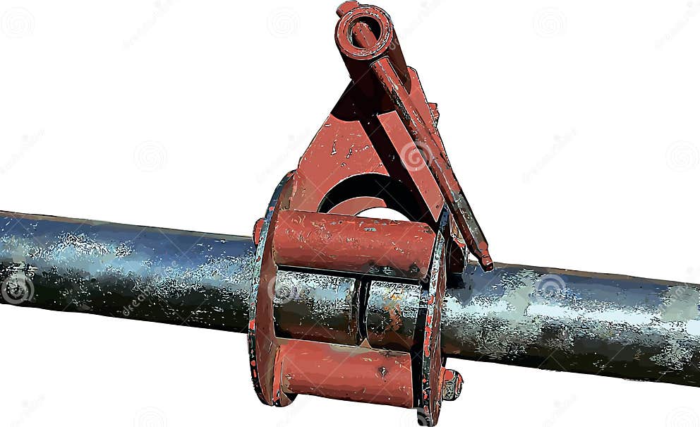 Vector Image of a Pipe Hub for Parallel Joining of Pipes before Welding ...