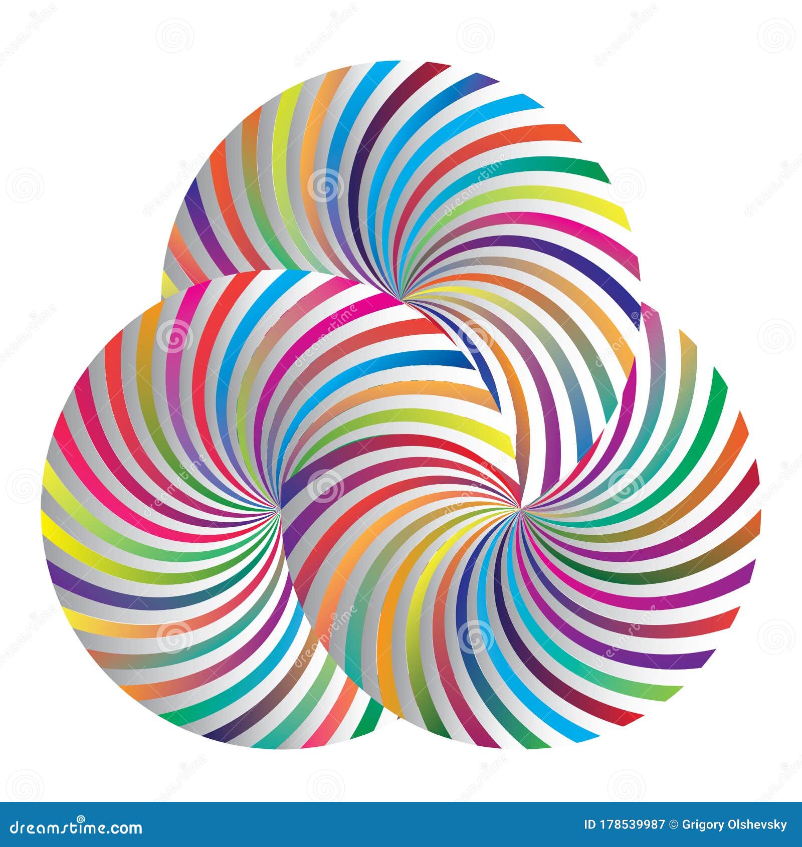 Color Vector Spiral Pattern or Texture Stock Vector - Illustration of ...