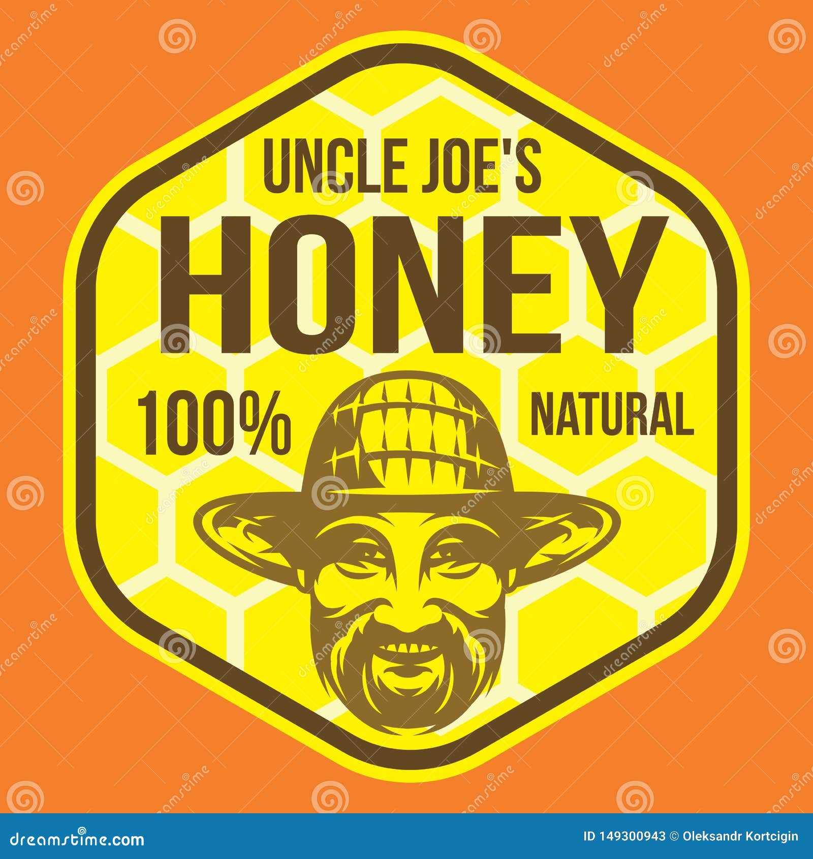 Color Vector Template for Honey Packaging Design Editorial Stock Photo ...