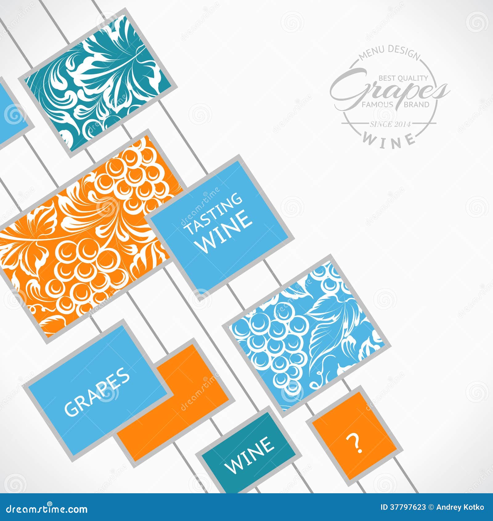 Color Version of Text Square. Vector Illustration Stock Vector ...