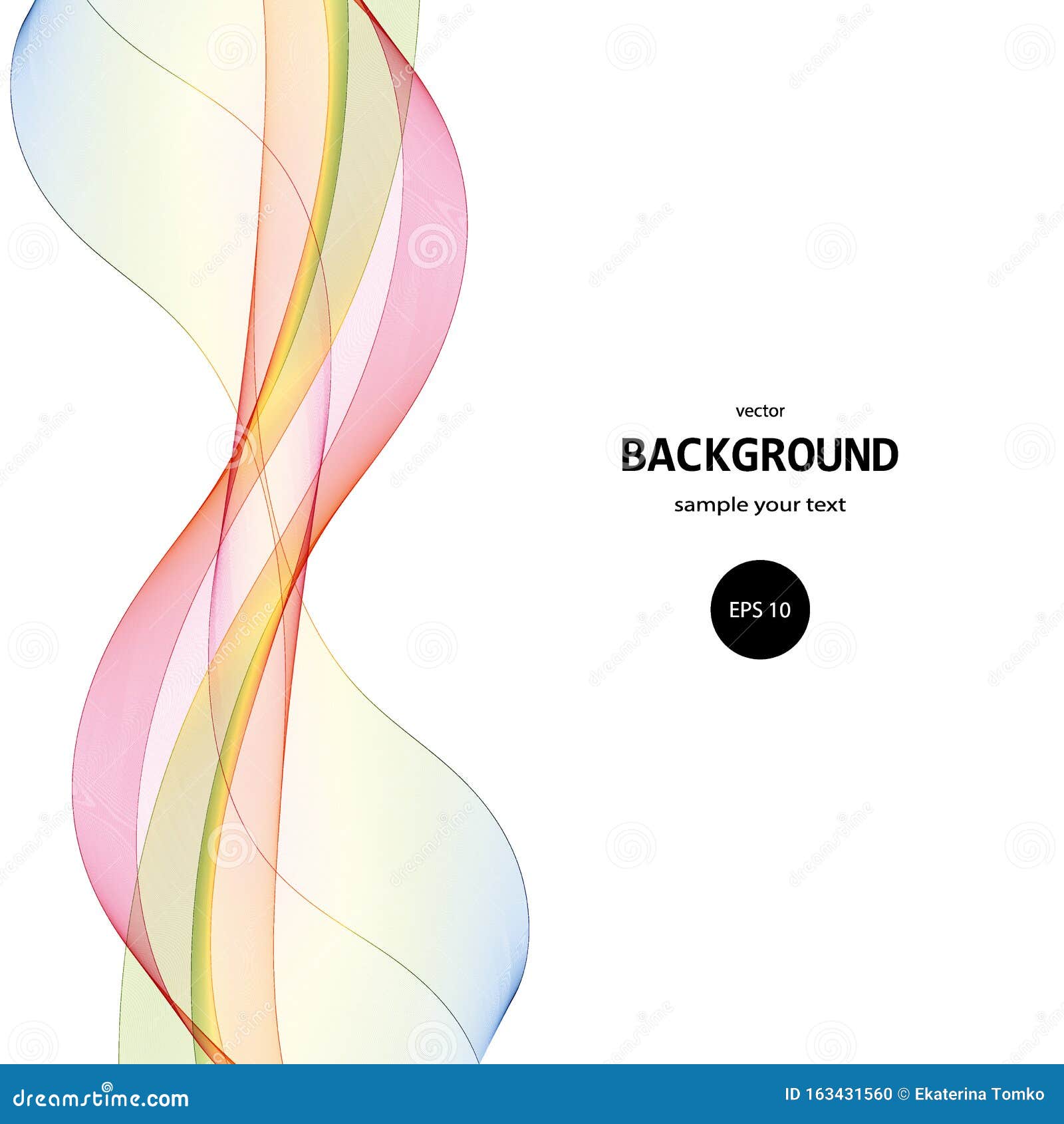 Colorful wave design vertical background - berydelivery