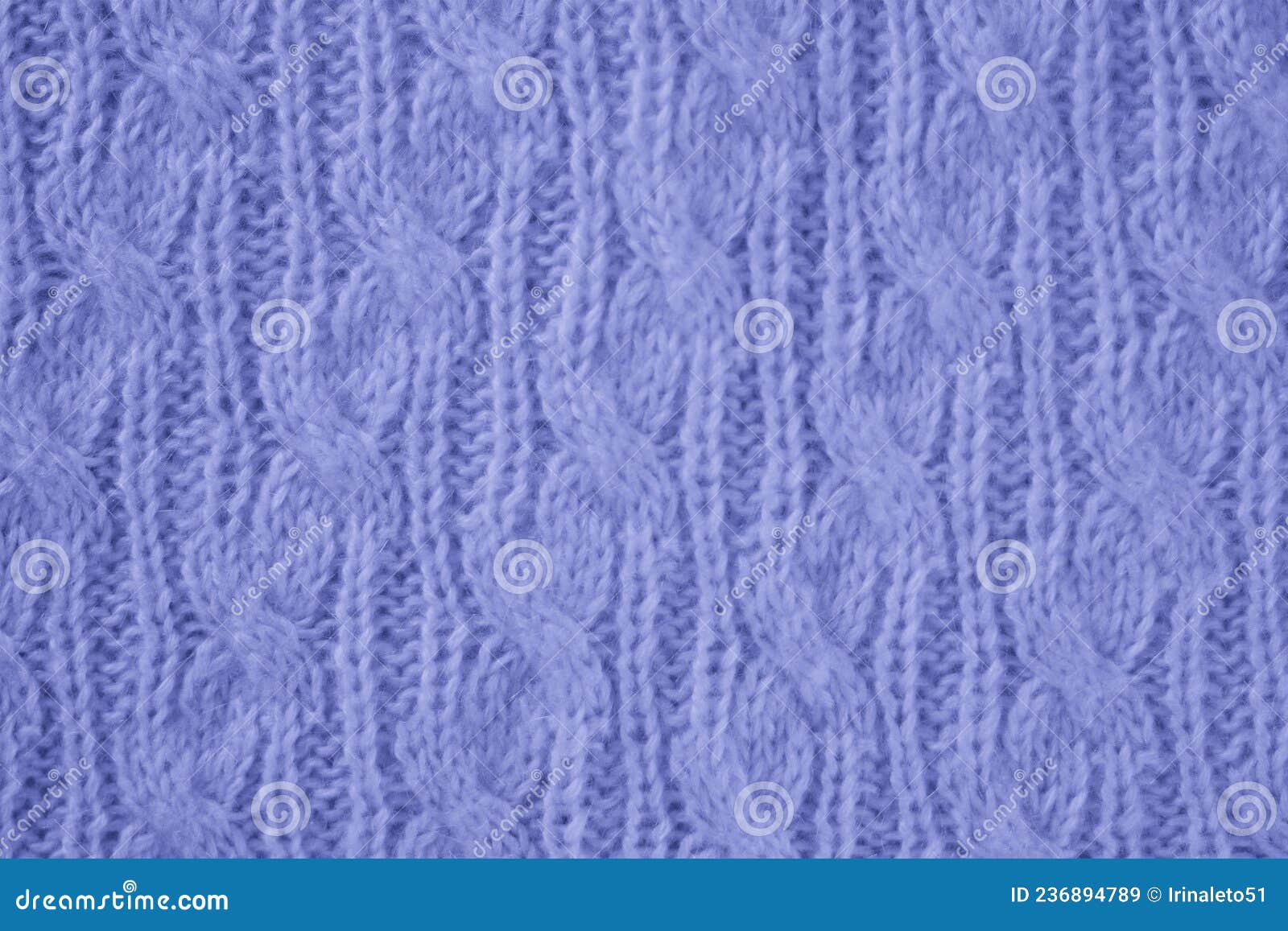 The Color of 2022 is Very Peri. Blue Wool Knit Texture Stock Image ...