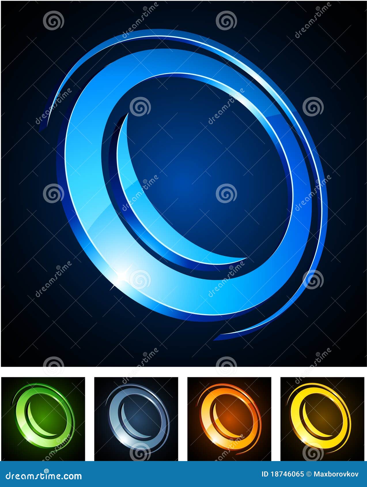 Color vibrant emblems. stock vector. Illustration of logos - 18746065