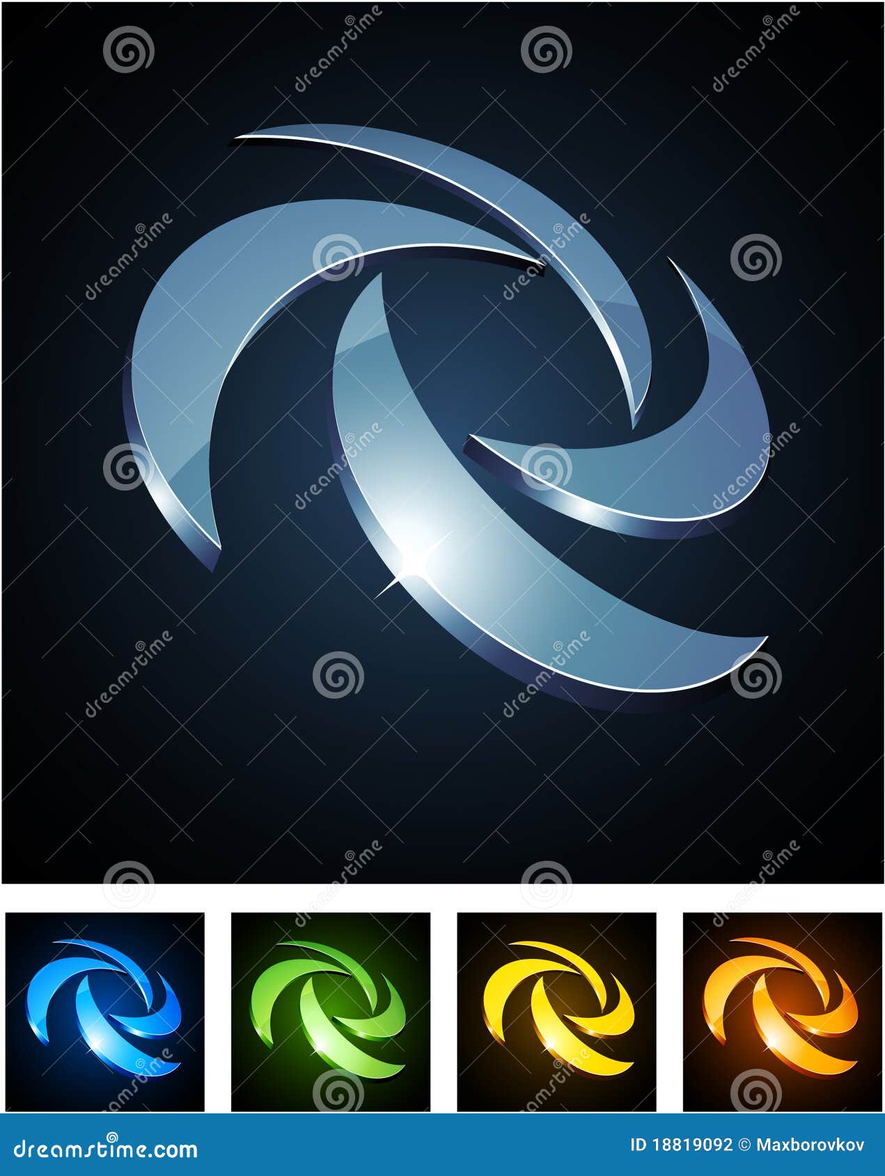 Color vibrant emblems. stock vector. Illustration of glossy - 18819092