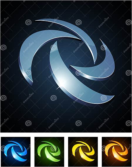 Color vibrant emblems. stock vector. Illustration of glossy - 18819092