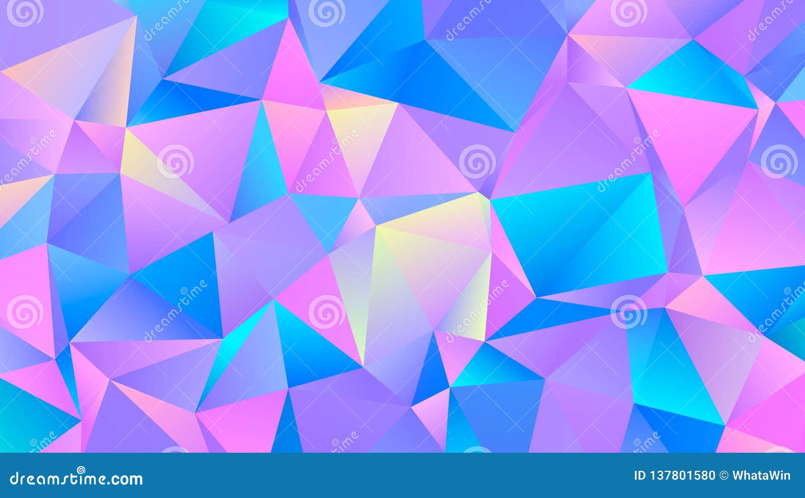 Color Vibrant Triangle Polygon Bg Creative Design Stock Illustration ...