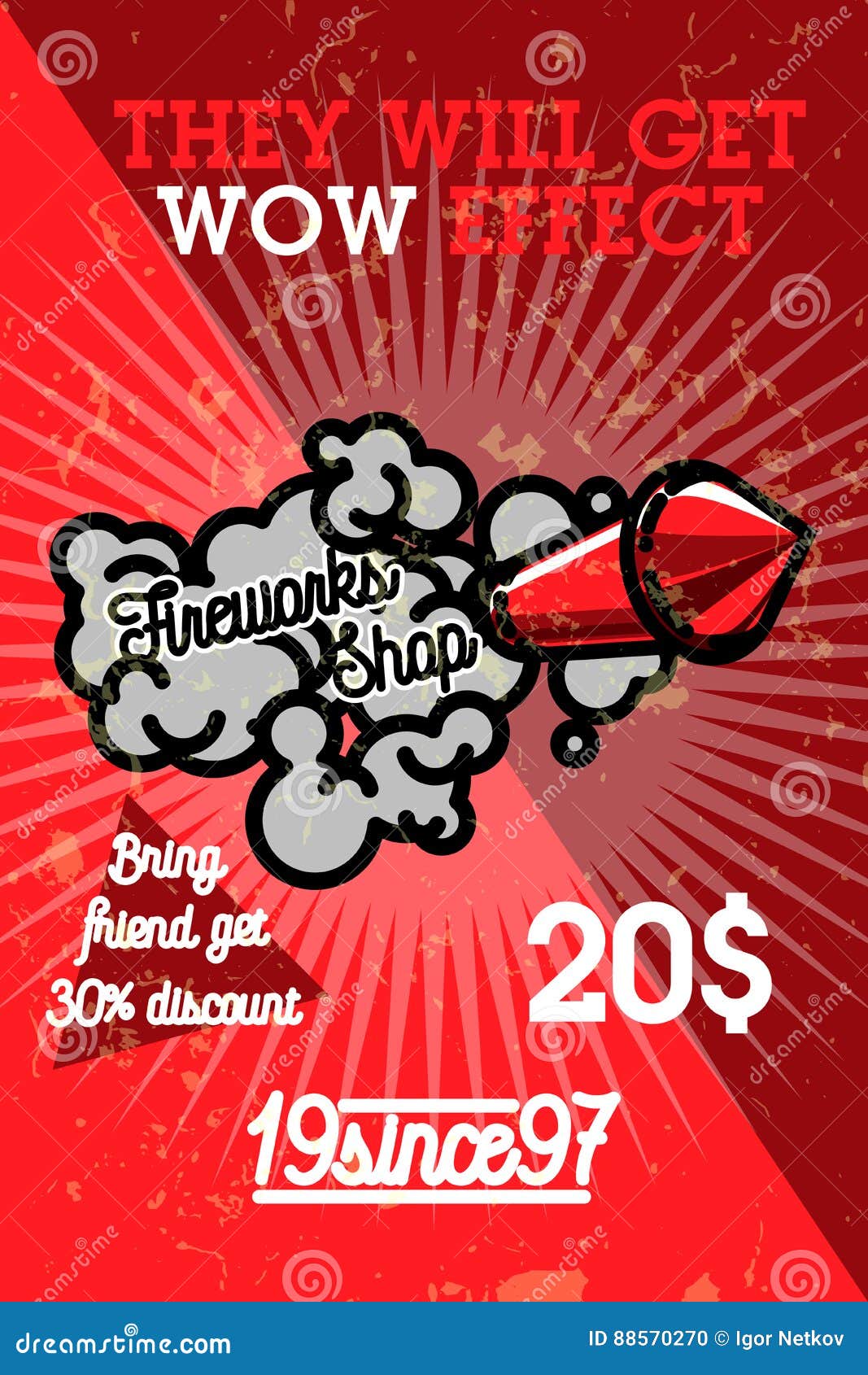 Vintage Fireworks Poster Design. Retro Flyer Vector Illustration ... Vintage Fireworks Poster Design. Retro Flyer Vector Illustration ...