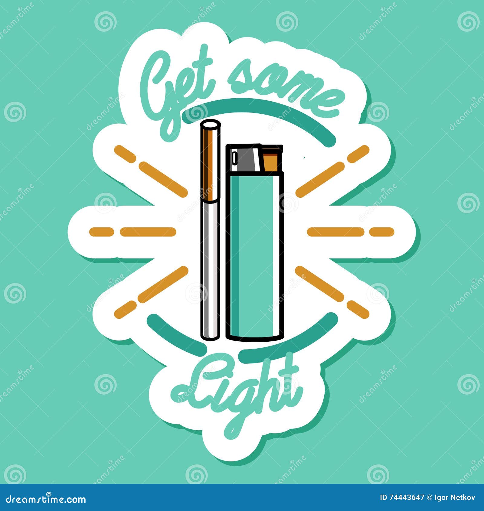 Color Vintage Smoking Emblem Stock Vector - Illustration of graphic ...
