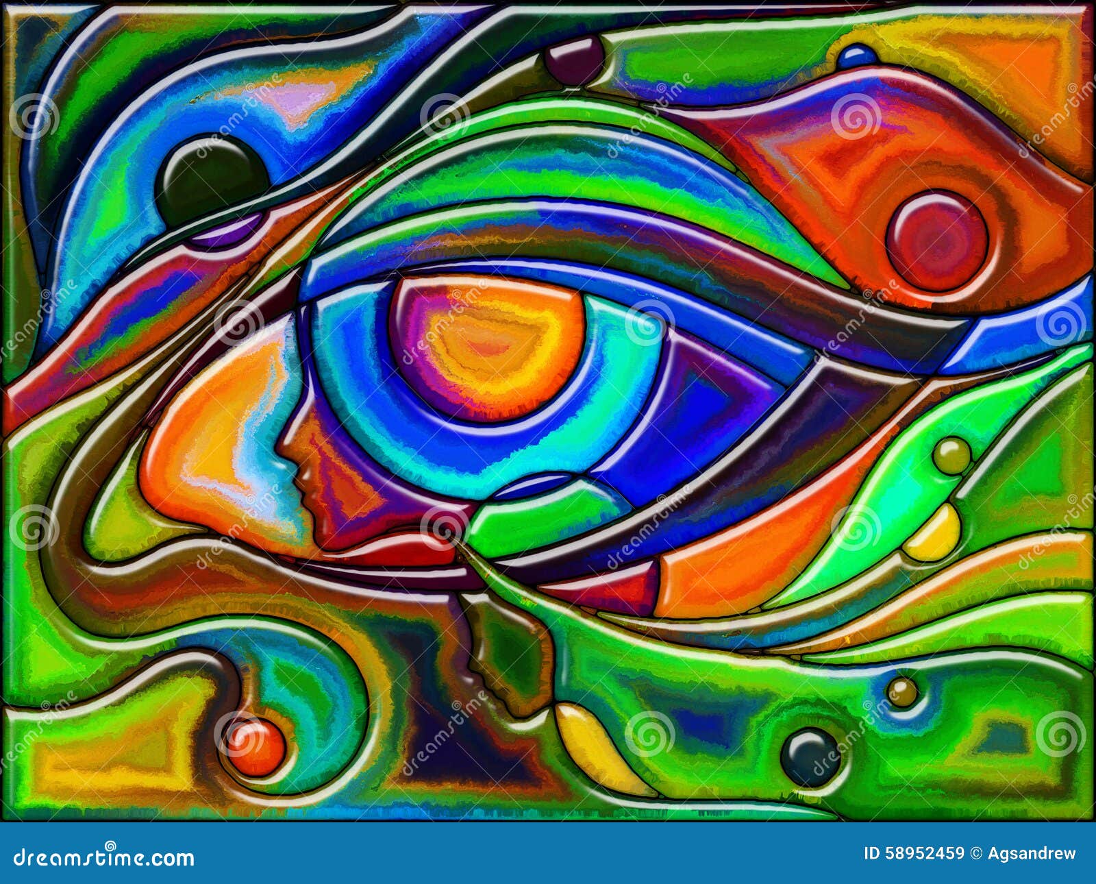 Color Vision stock image. Image of knowledge, head, decoration - 58952459