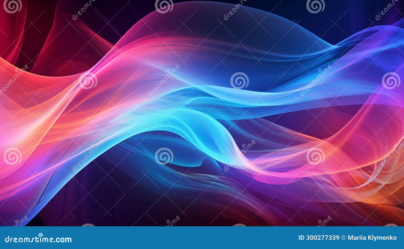 Color Visualization of Energy Flow. Bright Abstract Background with ...