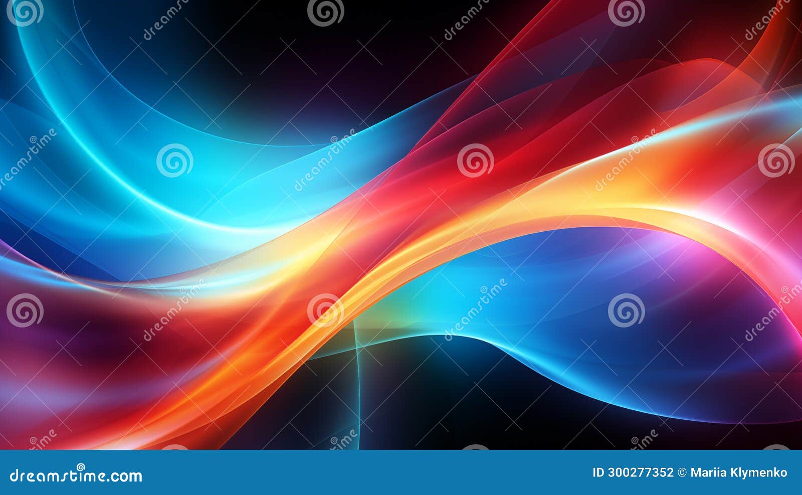 Color Visualization of Energy Flow. Bright Abstract Background with ...