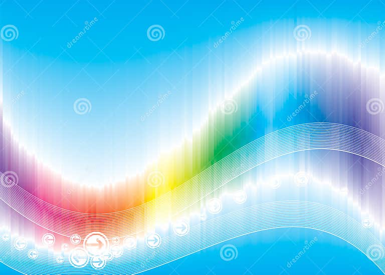 Color Wave stock vector. Illustration of style, digital - 6594170