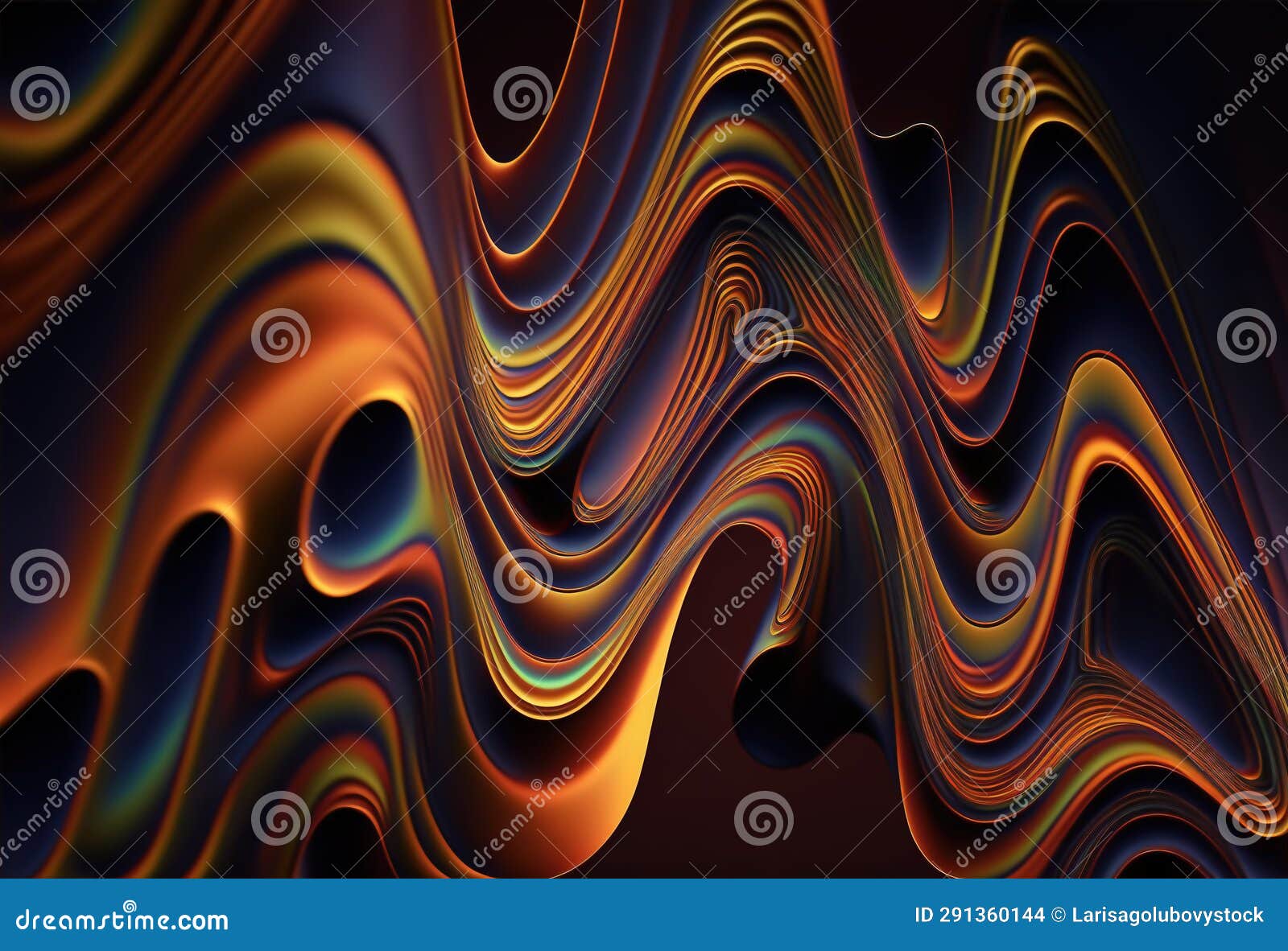 Color Wave Abstract Background Gradient Curve Dark Generative Ai Stock ...