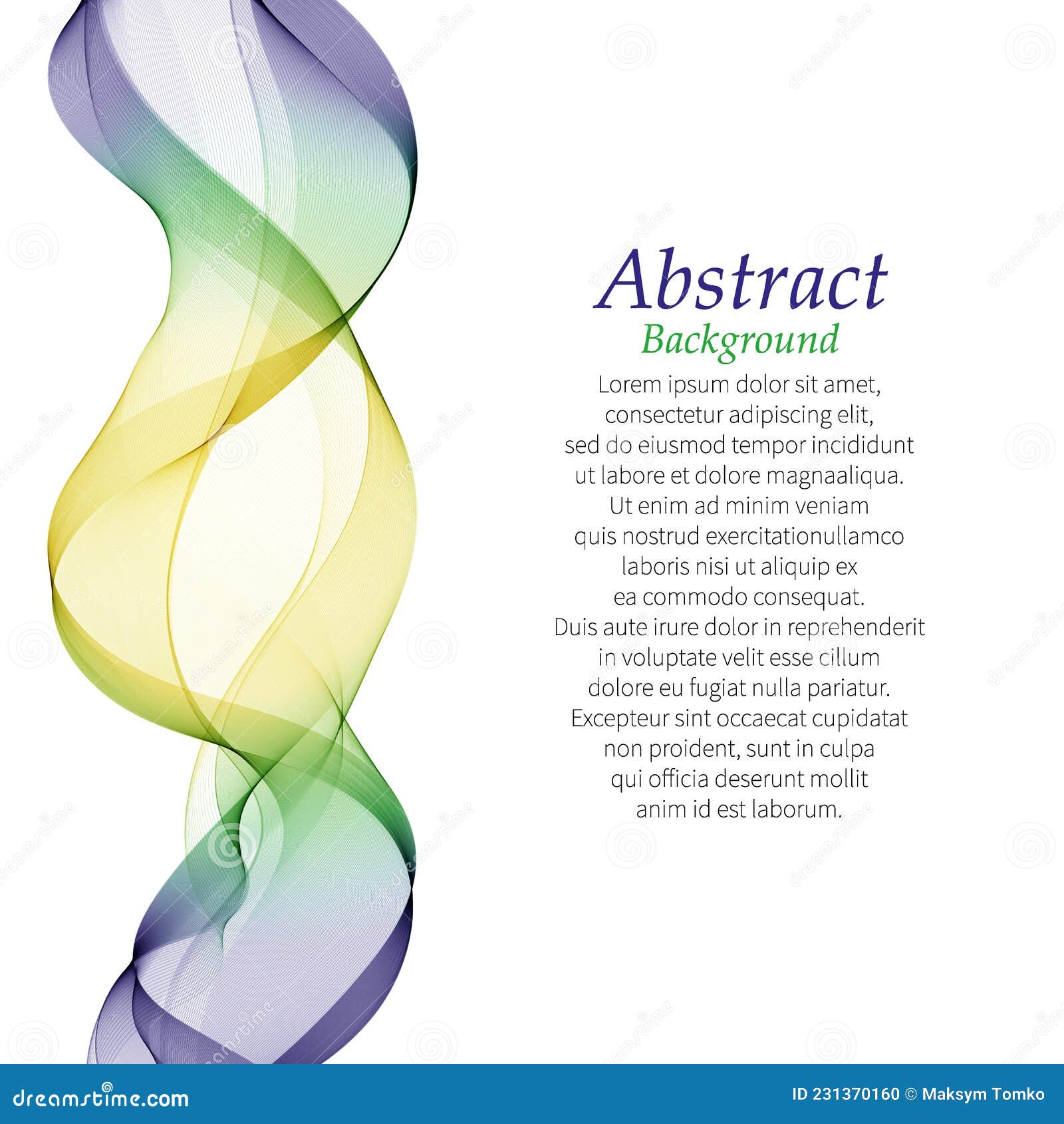 Color Wave. Abstract Vector Graphics. Eps 10 Stock Vector ...