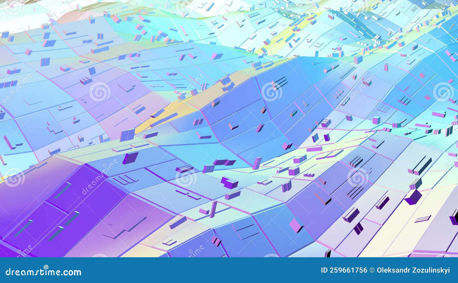 Color wave intro 3d stock illustration. Illustration of flow - 259661756