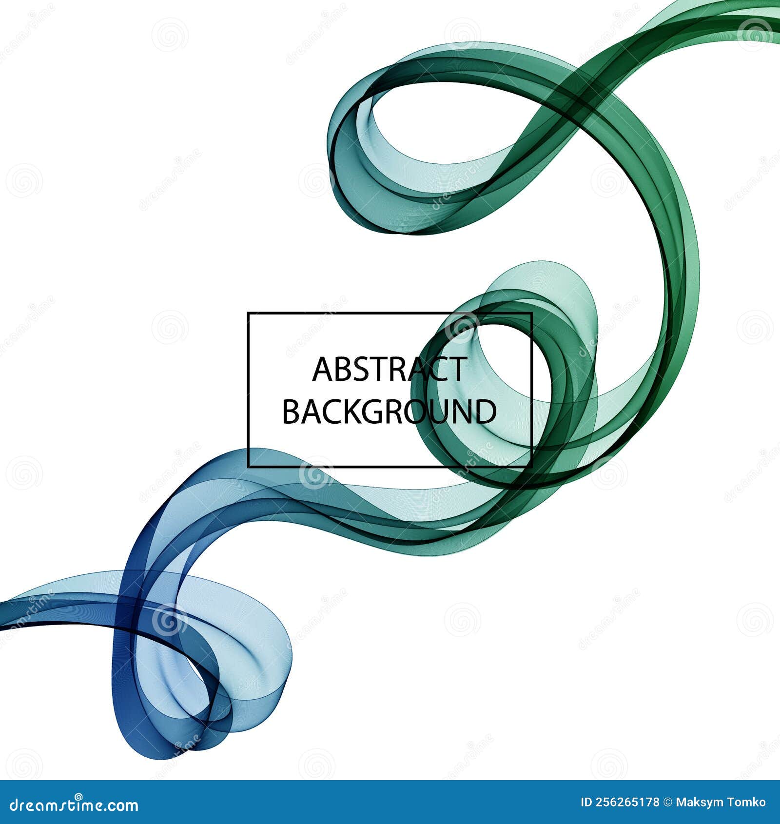 Color Wave Pattern. Vector Background. Abstract Lines Isolated on White ...