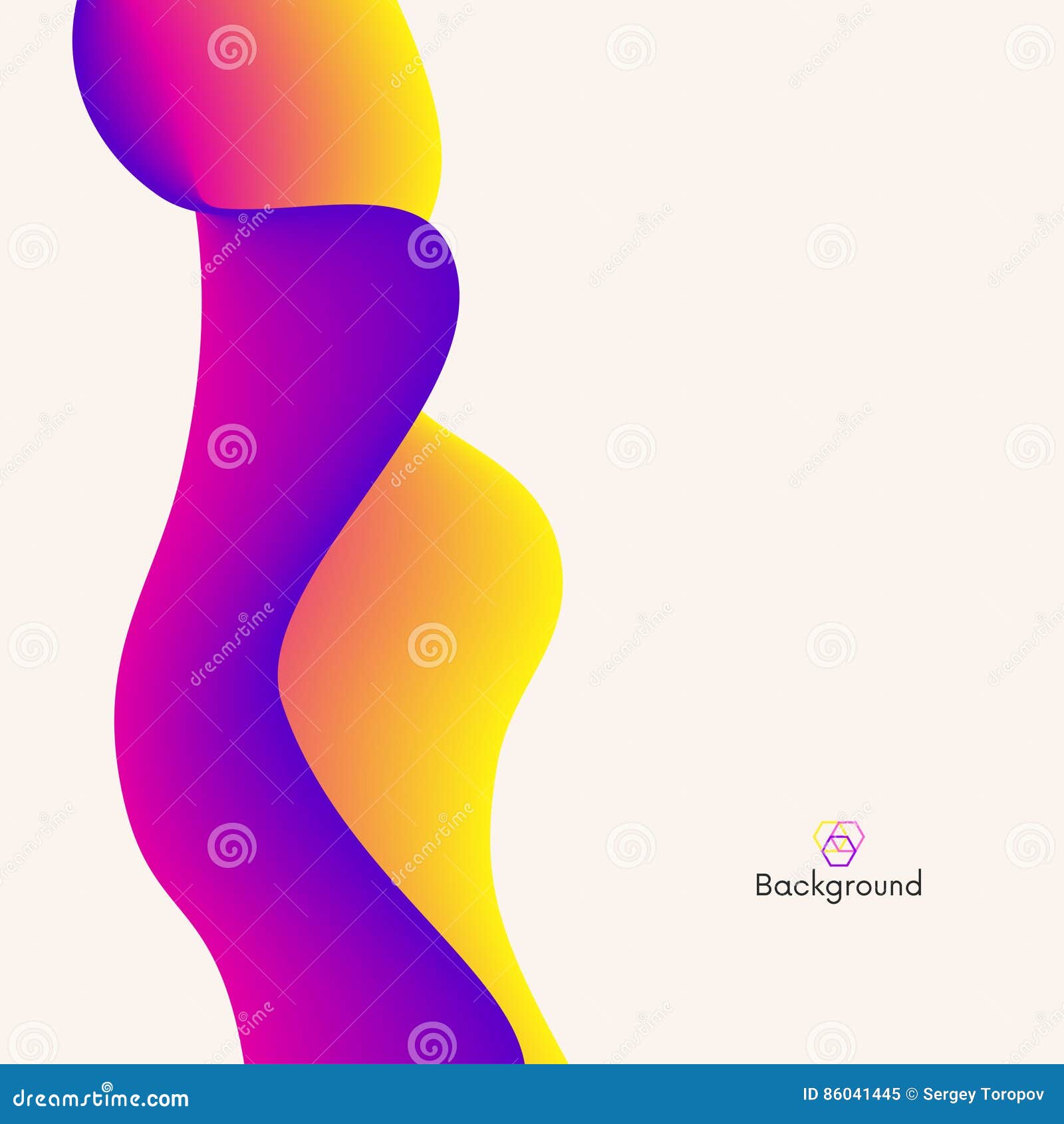 Color Wave Vector Background Stock Vector - Illustration of idea ...