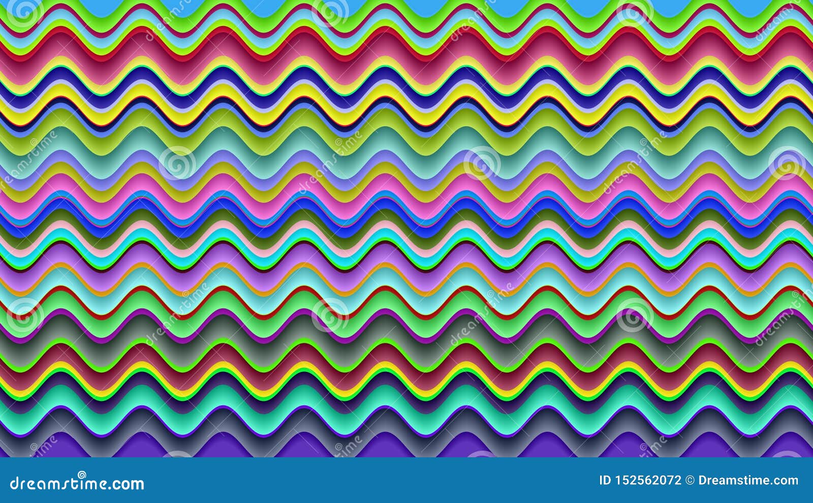 Color Waves Create a Beautiful and Fancy Pattern Stock Illustration ...