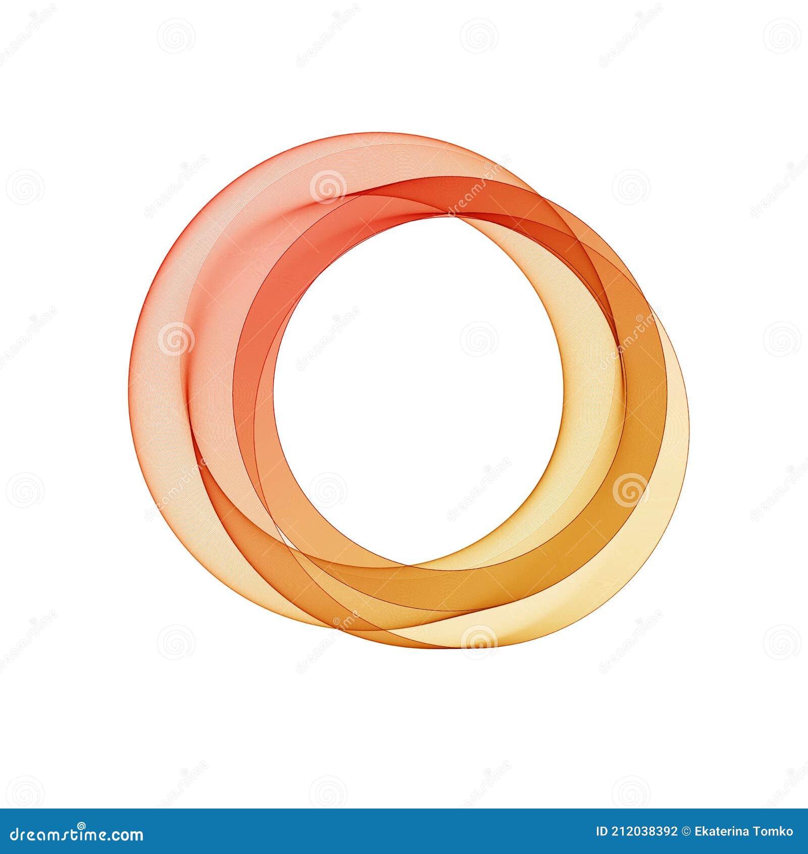 Color Waves in the Shape of a Circle. Abstract Wavy Background. Design ...