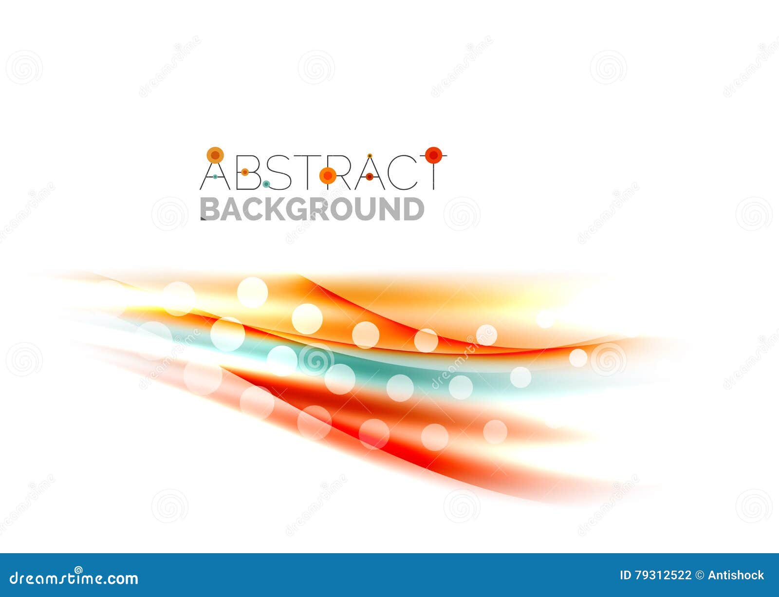 Color Wavy Lines with Light Shiny Effects. Abstract Background Template ...