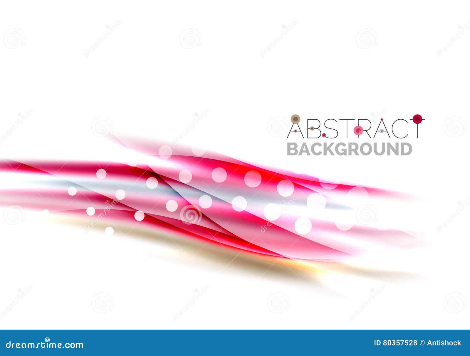 Color Wavy Lines with Light Shiny Effects. Abstract Background Template ...