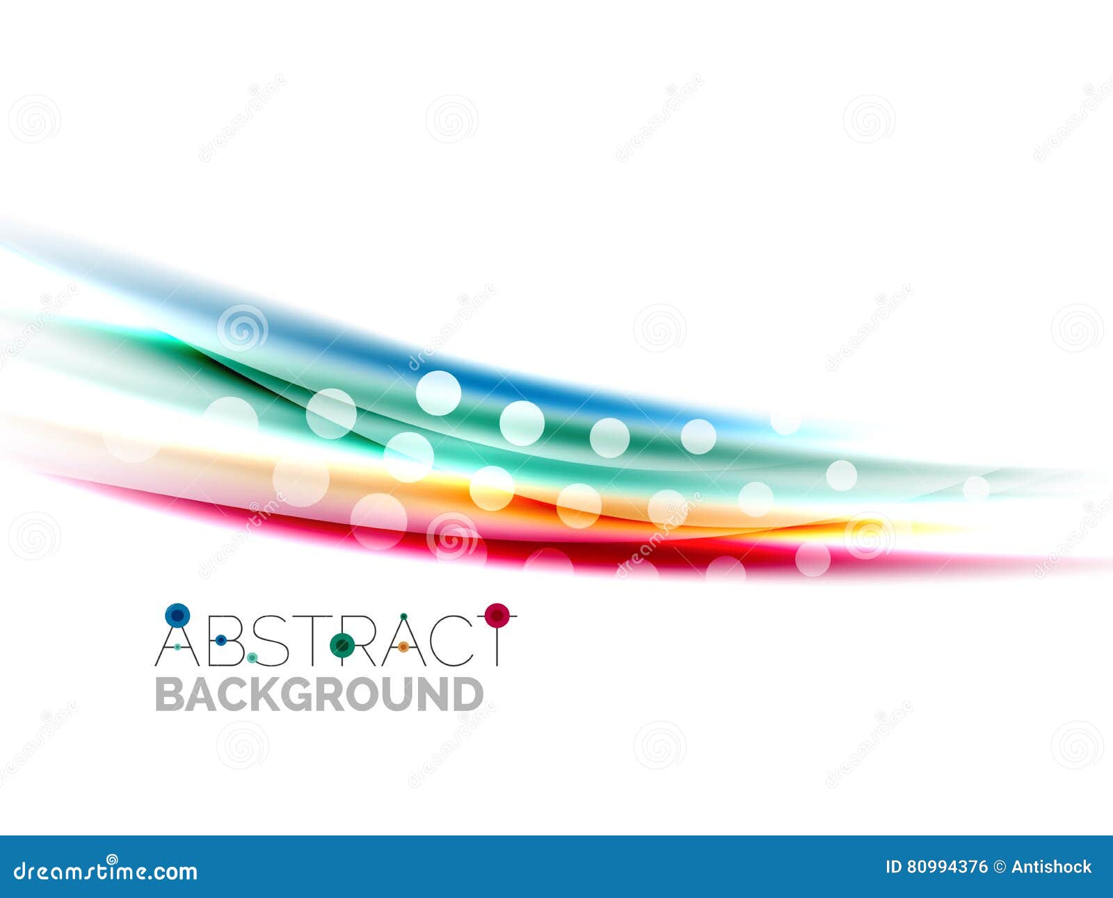 Color Wavy Lines with Light Shiny Effects. Abstract Background Template ...
