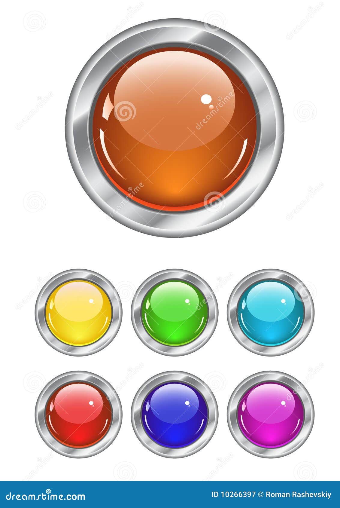 Color web buttons stock illustration. Illustration of agree - 10266397
