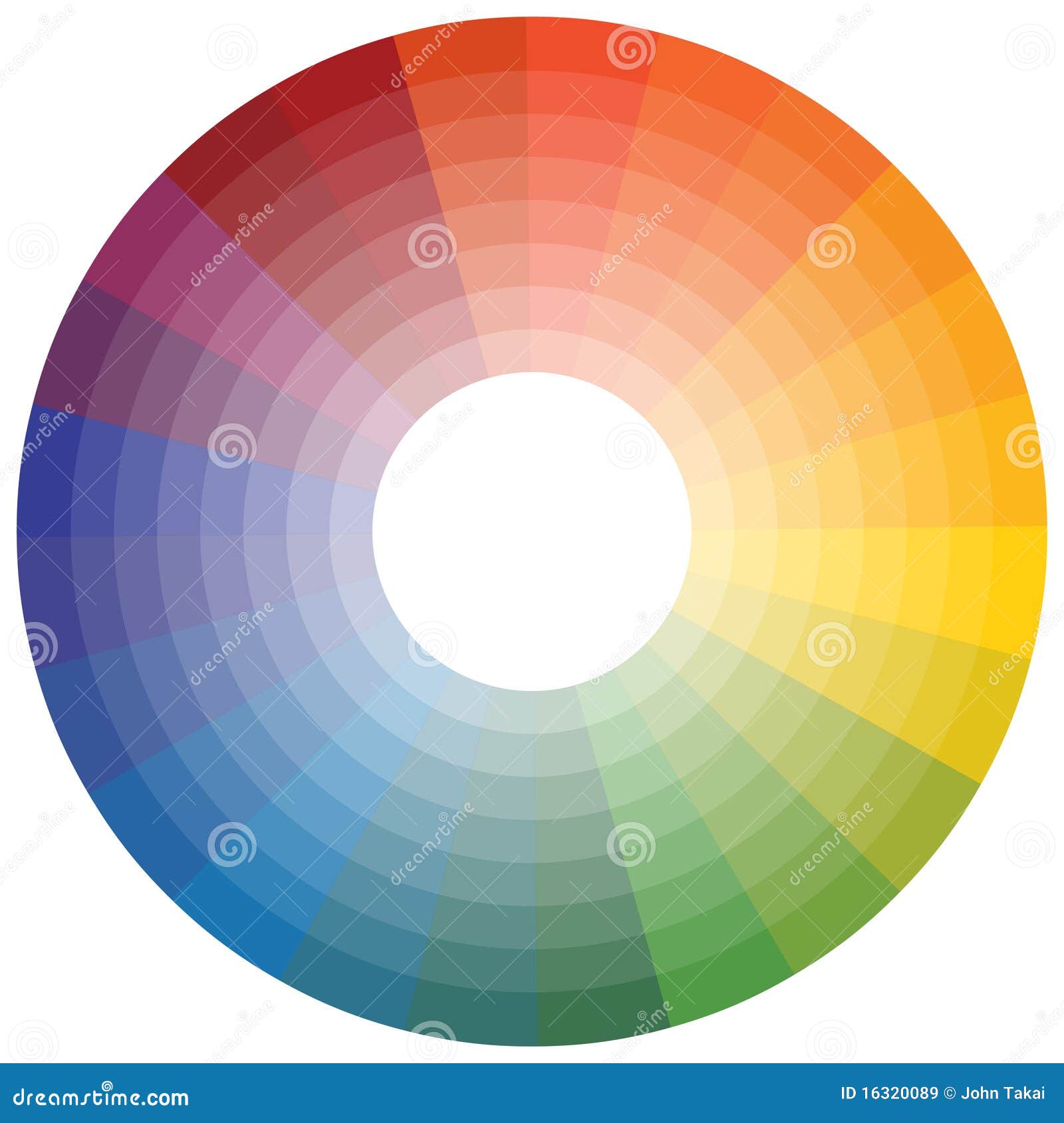 Color Wheel Cartoon Vector | CartoonDealer.com #16320089
